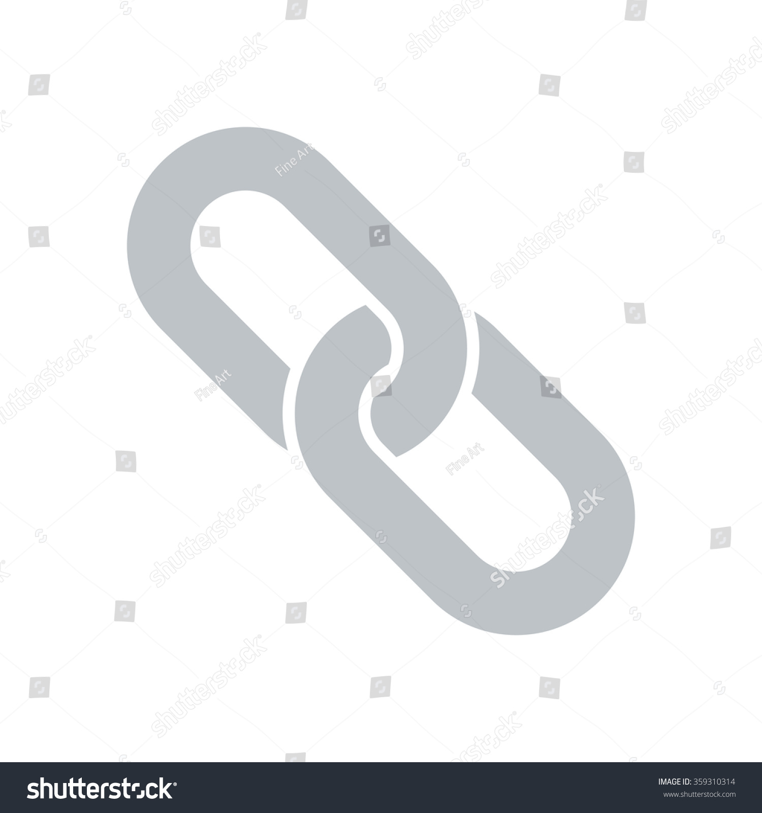 Link Single Iconchain Link Simbol Stock Vector (Royalty Free) 359310314 ...