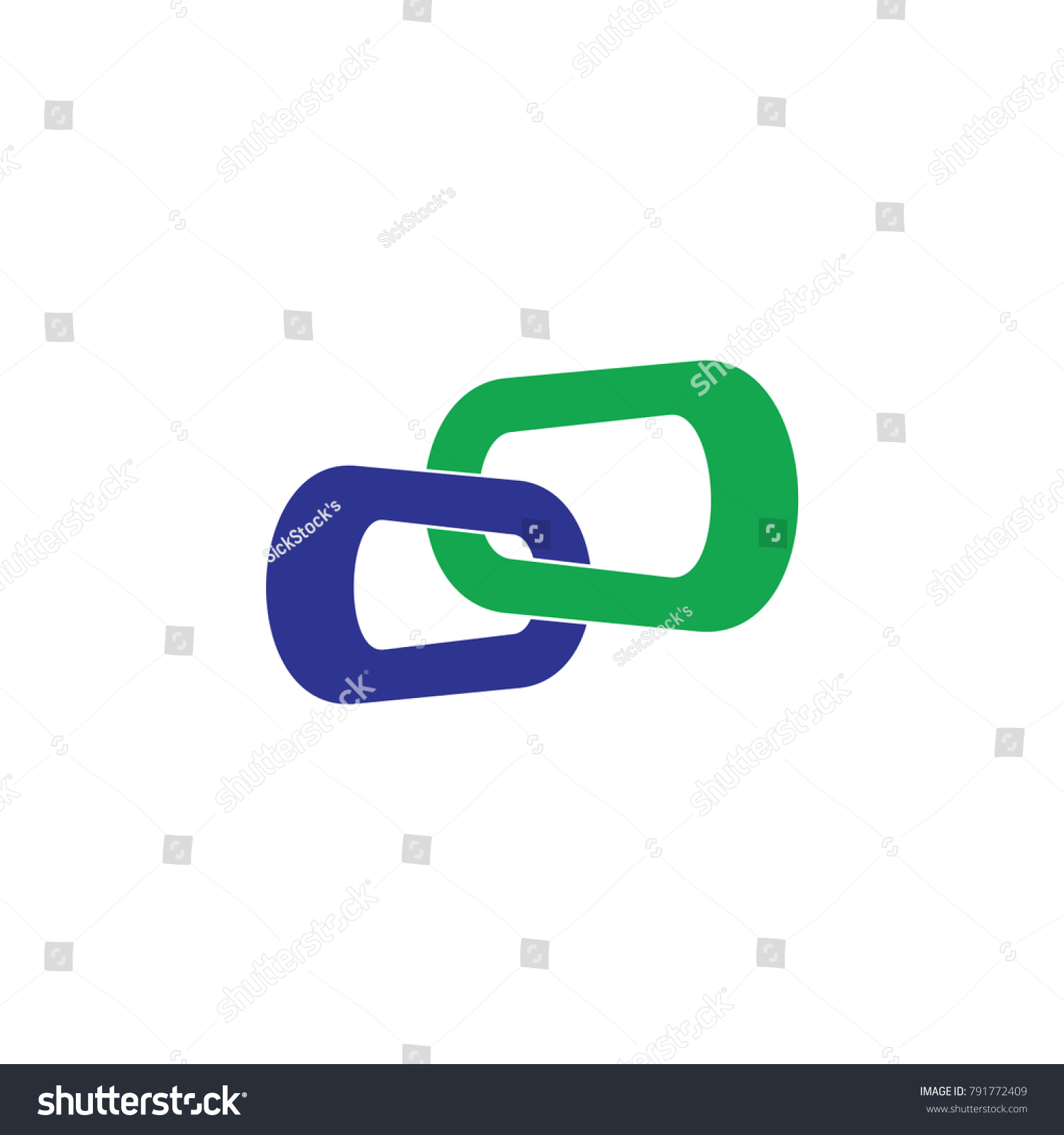 Linked Frame Chain Logo Vector 스톡 벡터(로열티 프리) 791772409 | Shutterstock