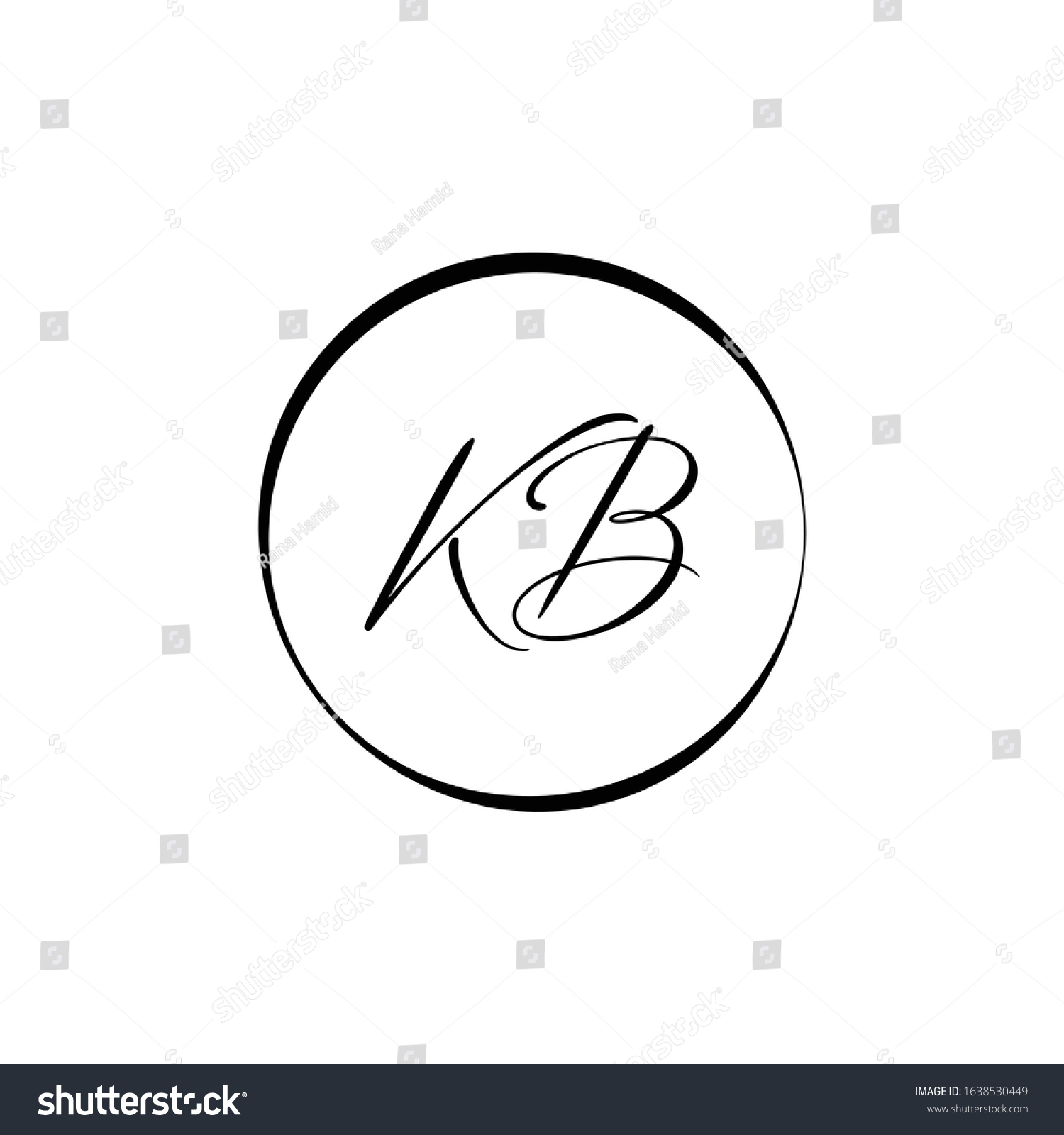 Linked Letter Kb Logo Design Vector Stock Vector (Royalty Free ...