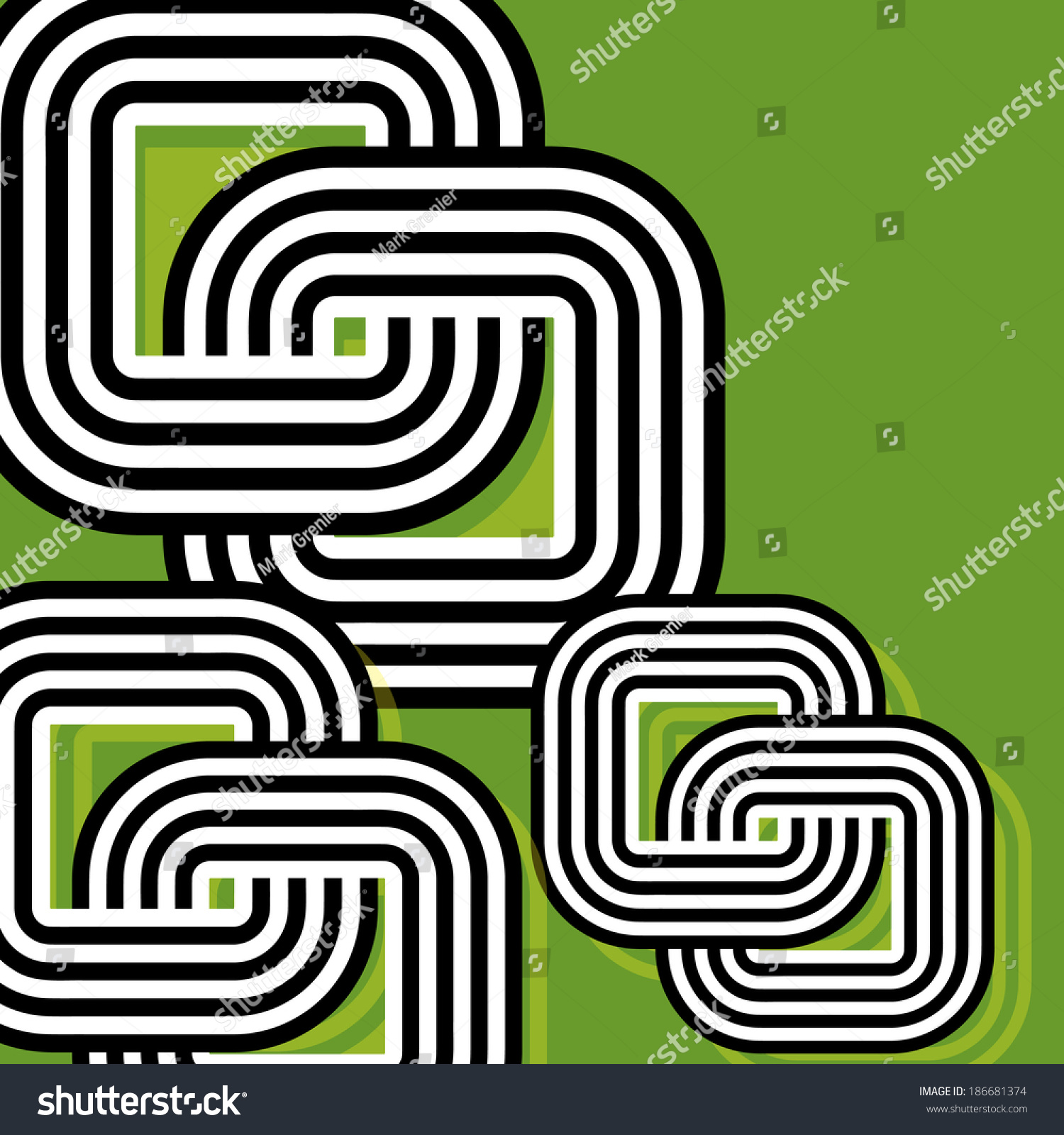 Linked Shapes Business Background Stock Vector (Royalty Free) 186681374 ...