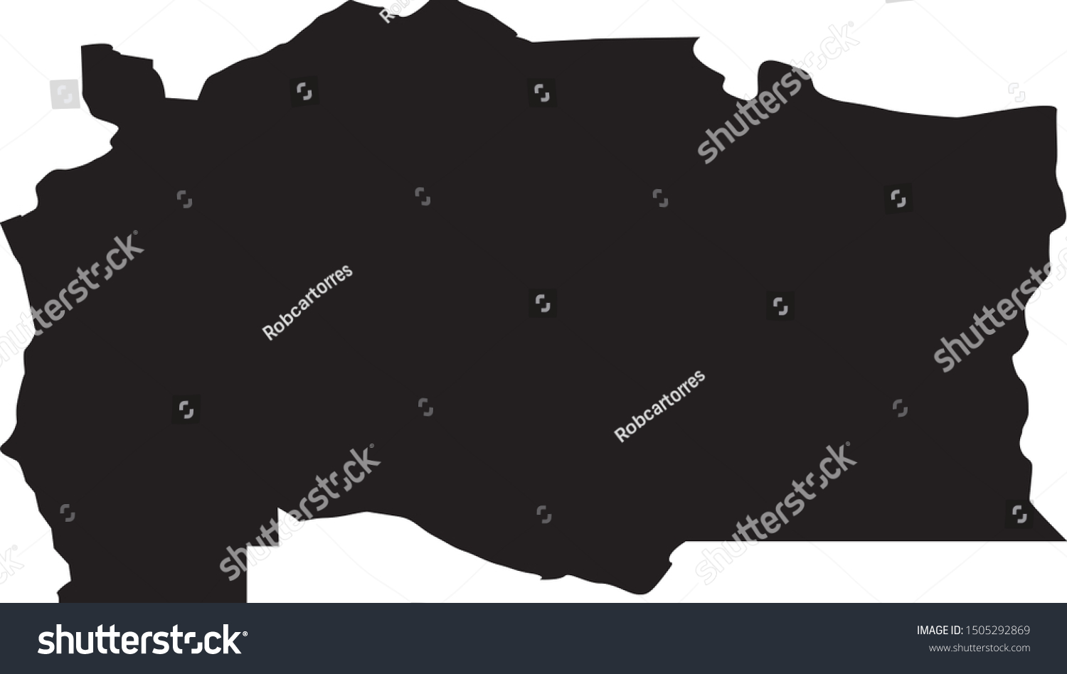 Linn County Map Oregon State Stock Vector (Royalty Free) 1505292869
