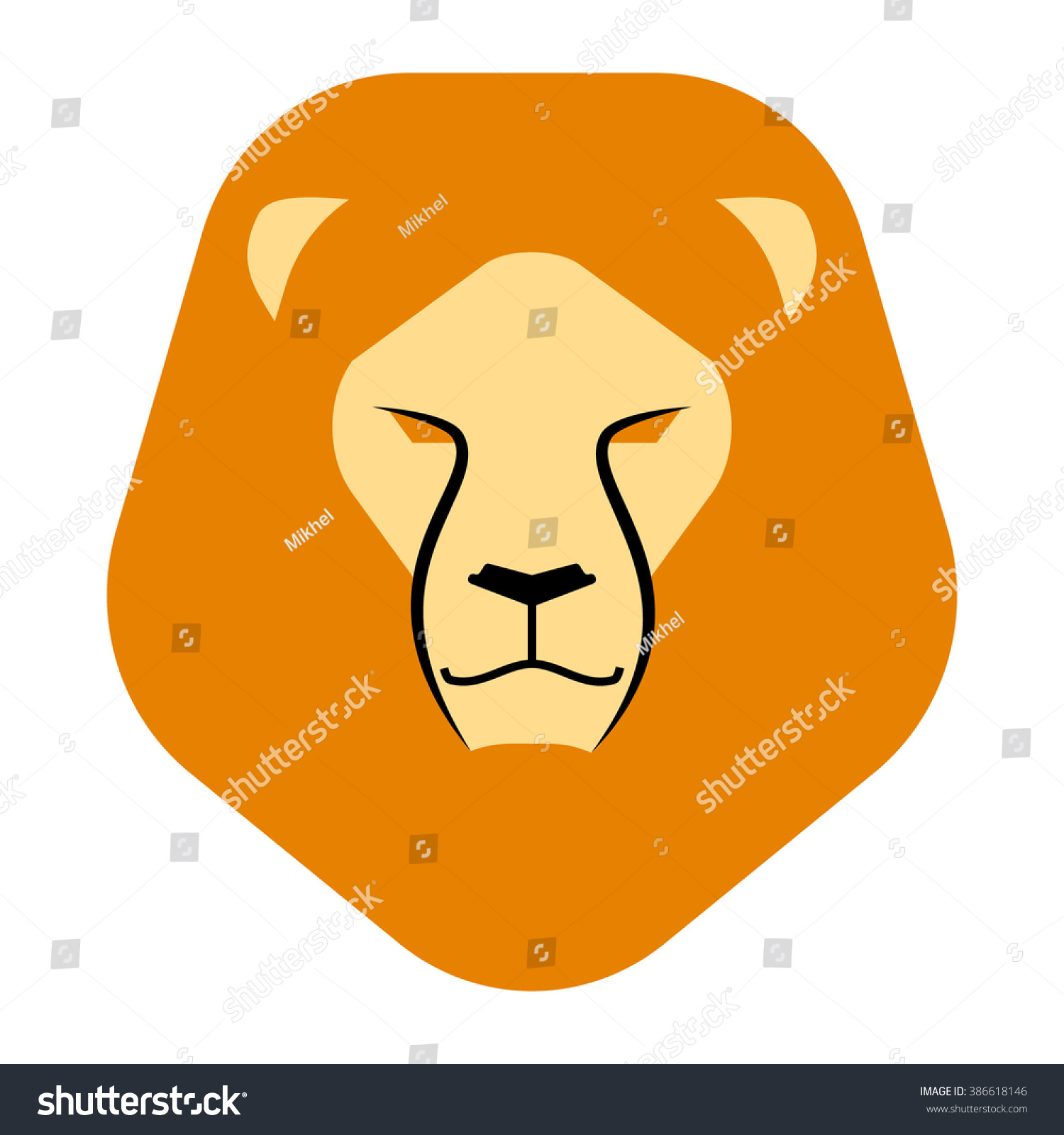 Lion Stock Vector (Royalty Free) 386618146 | Shutterstock