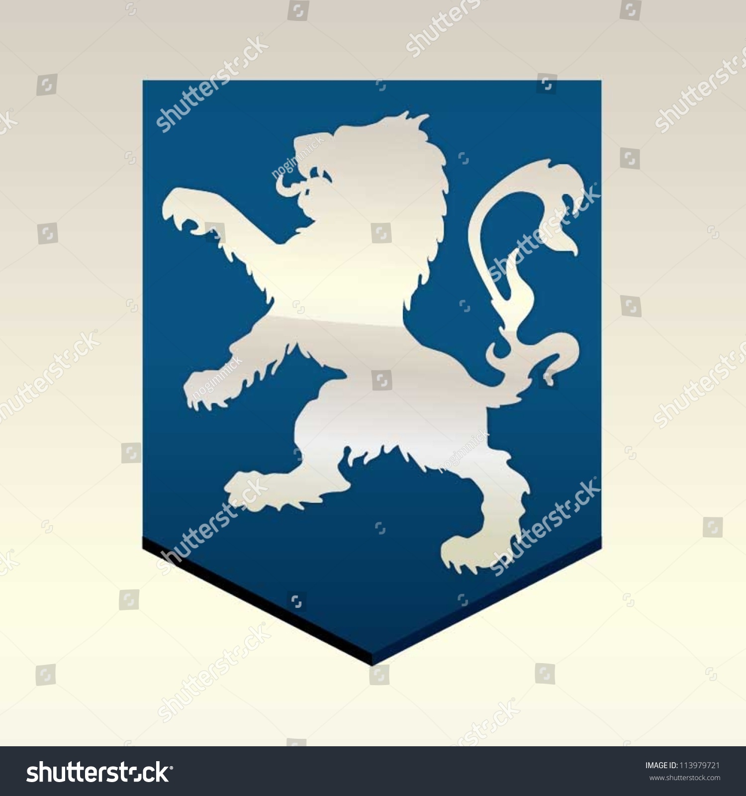 Lion Crest Design Stock Vector (Royalty Free) 113979721 | Shutterstock