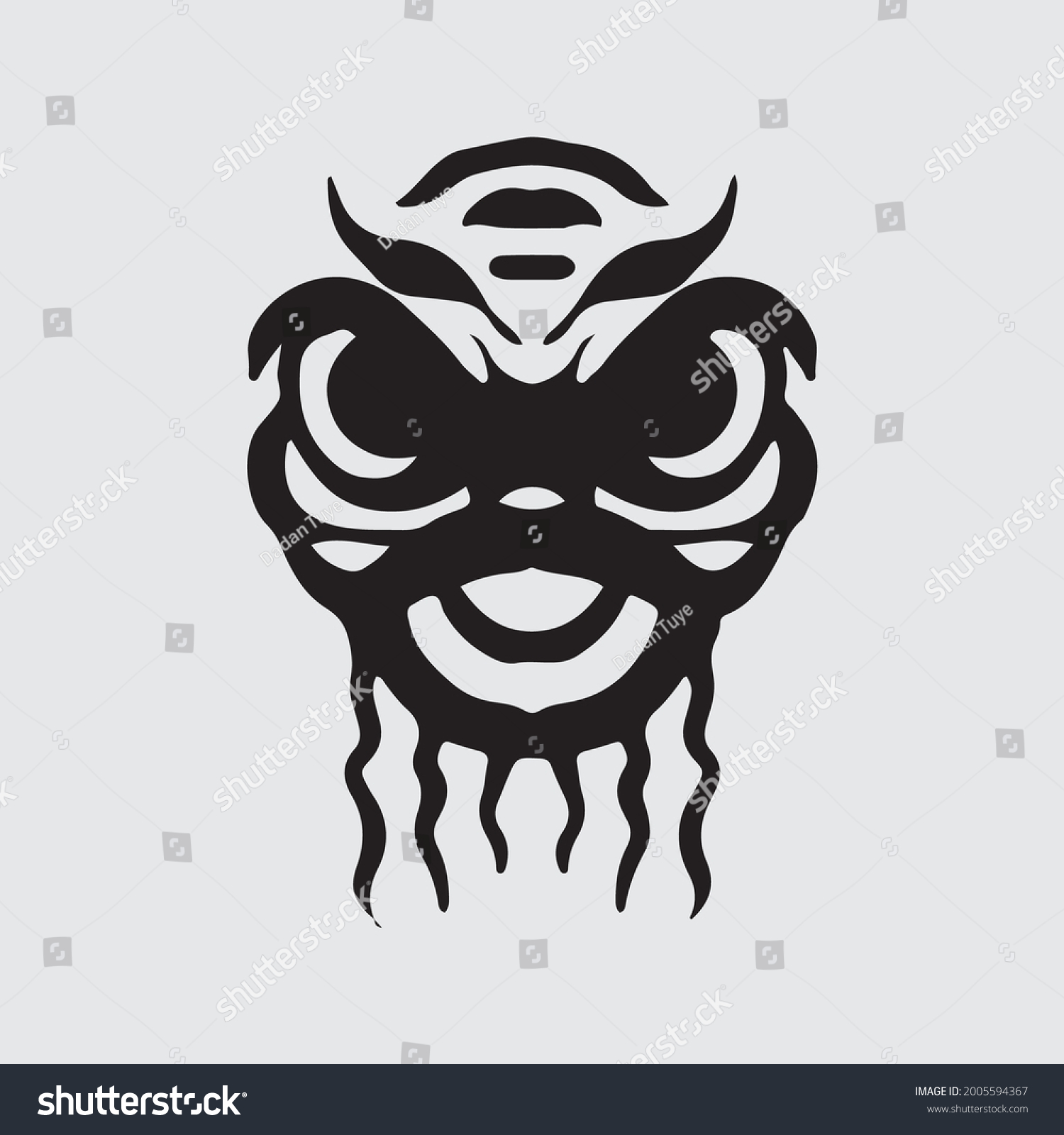 Lion Dance Drawing Creative Design Stock Vector (Royalty Free ...