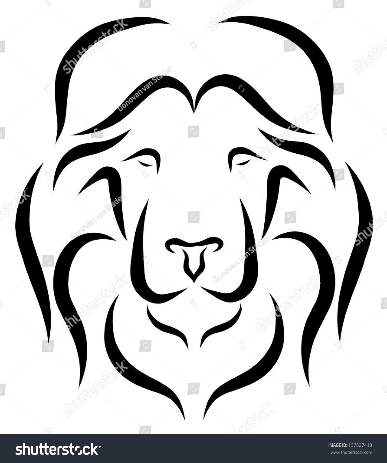 Lion Head Symbol 库存矢量图（免版税）137827448 | Shutterstock