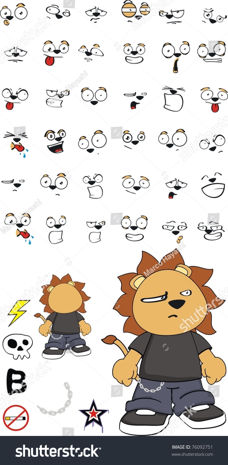 Lion Kid Cartoon Vector Format : image vectorielle de stock (libre de ...