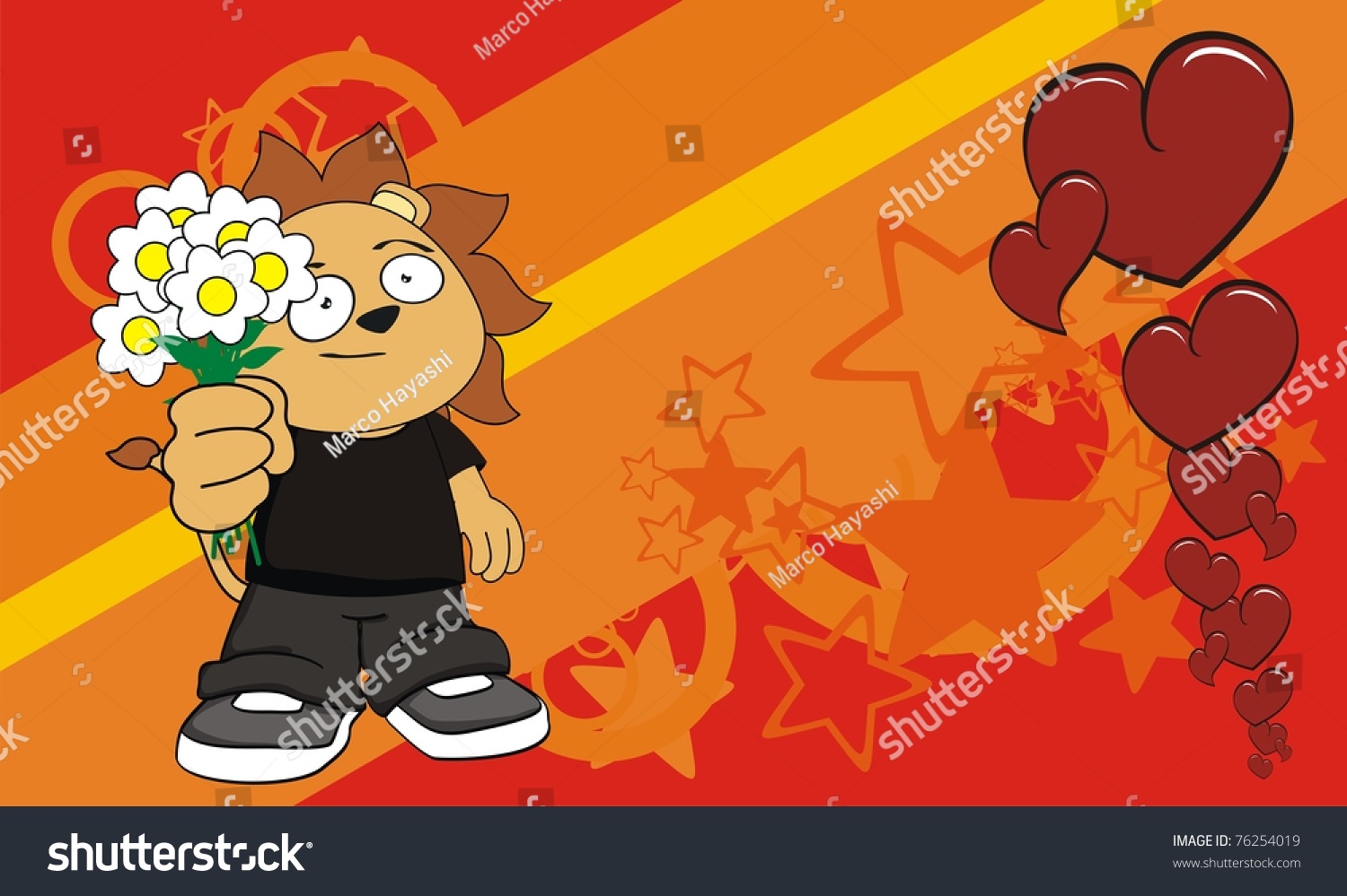 Lion Kid Cartoon Vector Format: vector de stock (libre de regalías ...