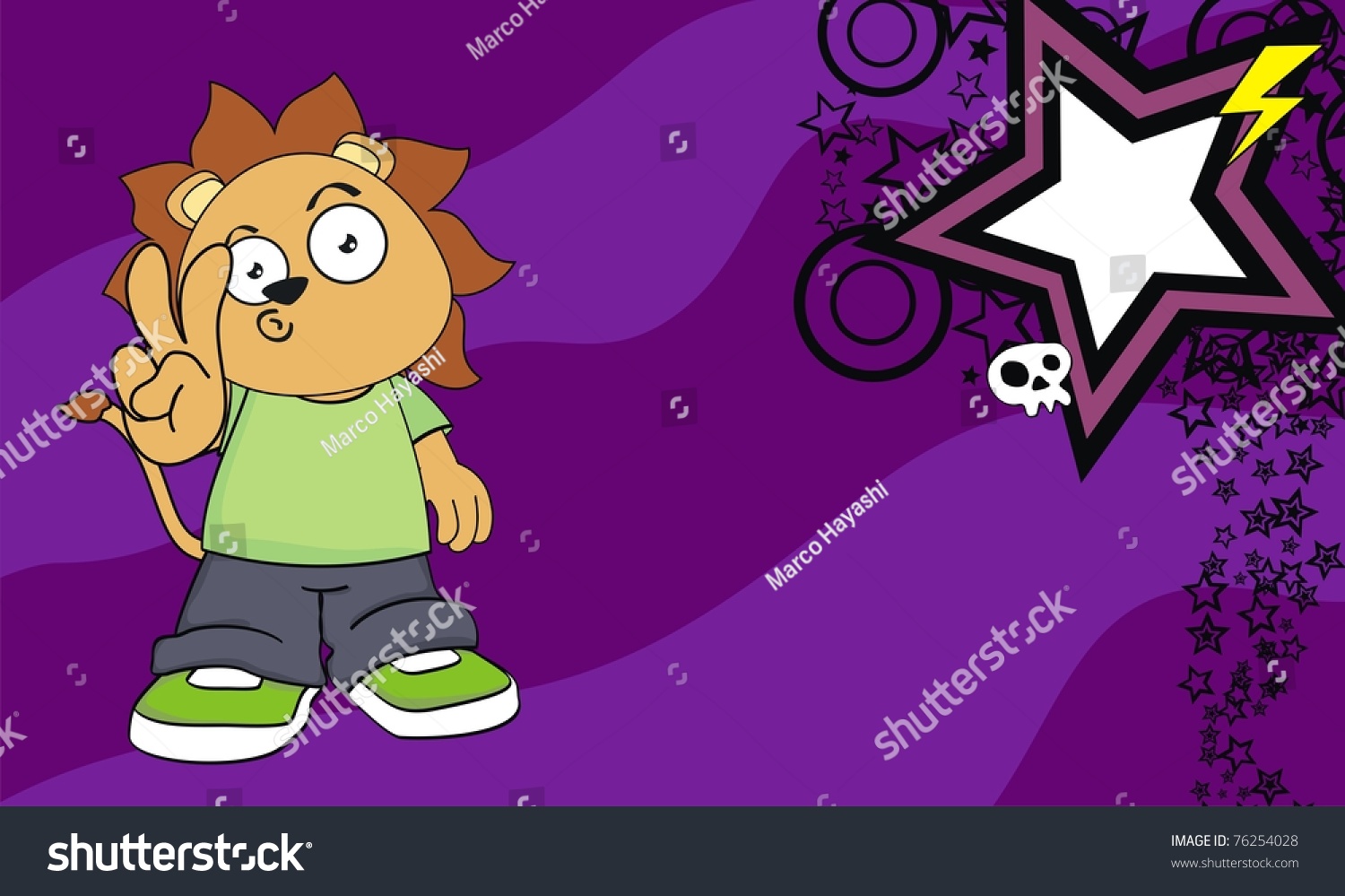 Lion Kid Cartoon Vector Format Stock Vector (Royalty Free) 76254028 ...