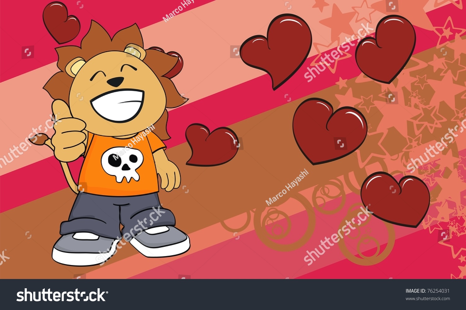Lion Kid Cartoon Vector Format Stock Vector (Royalty Free) 76254031