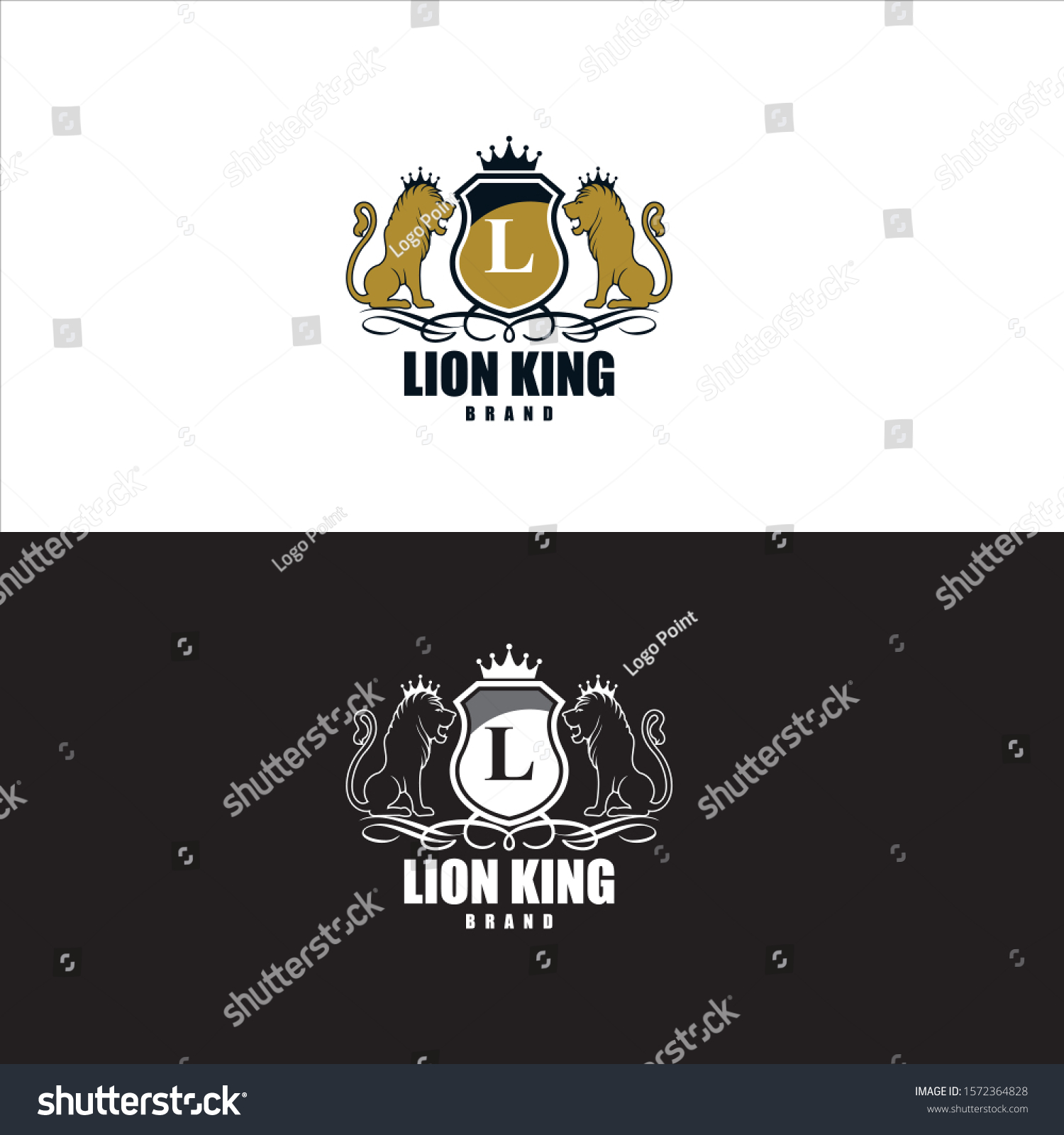 Lion King Logo Vector Stock Vector (Royalty Free) 1572364828 | Shutterstock