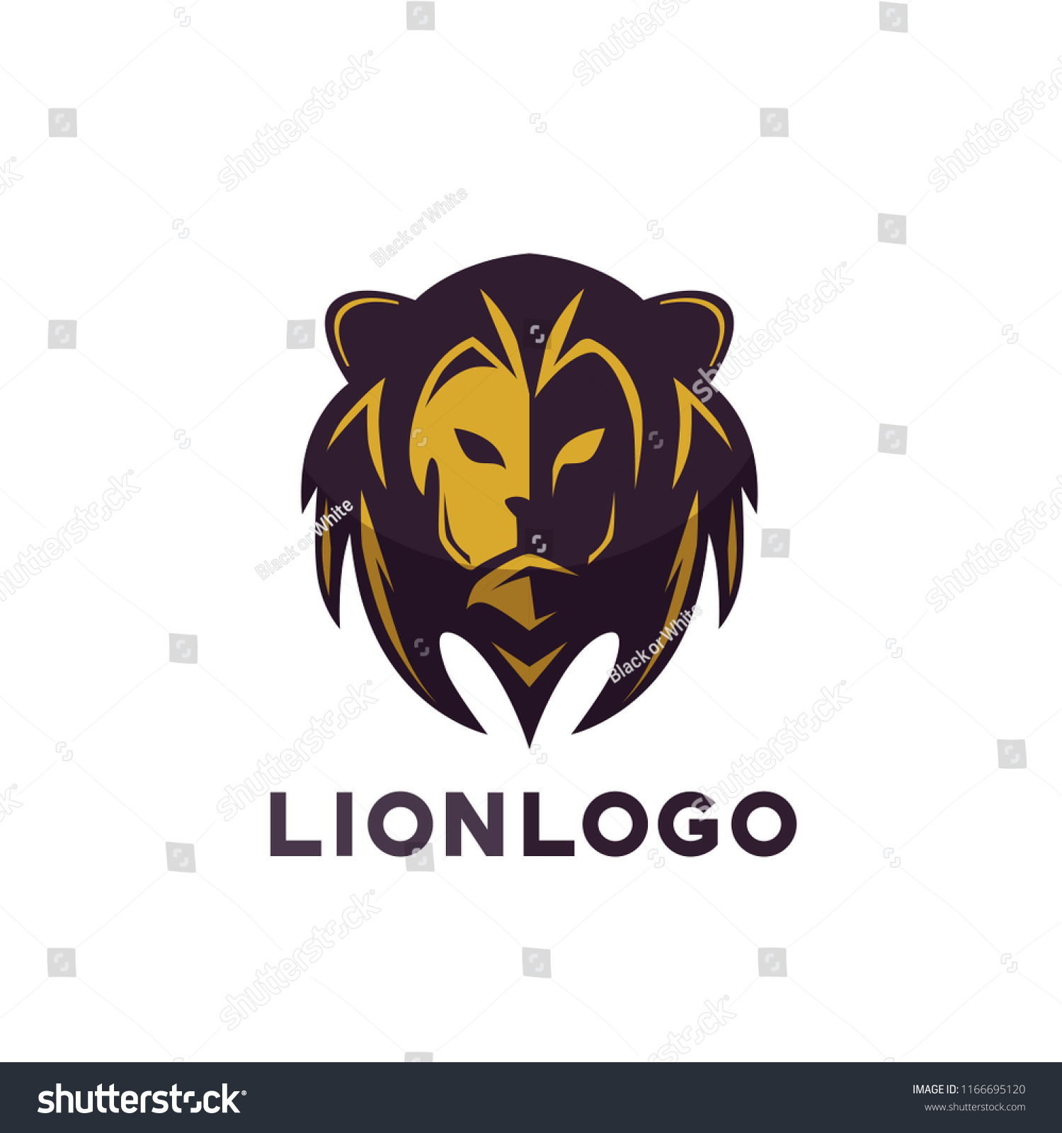 Lion Logo Design: Vector có sẵn (miễn phí bản quyền) 1166695120 ...