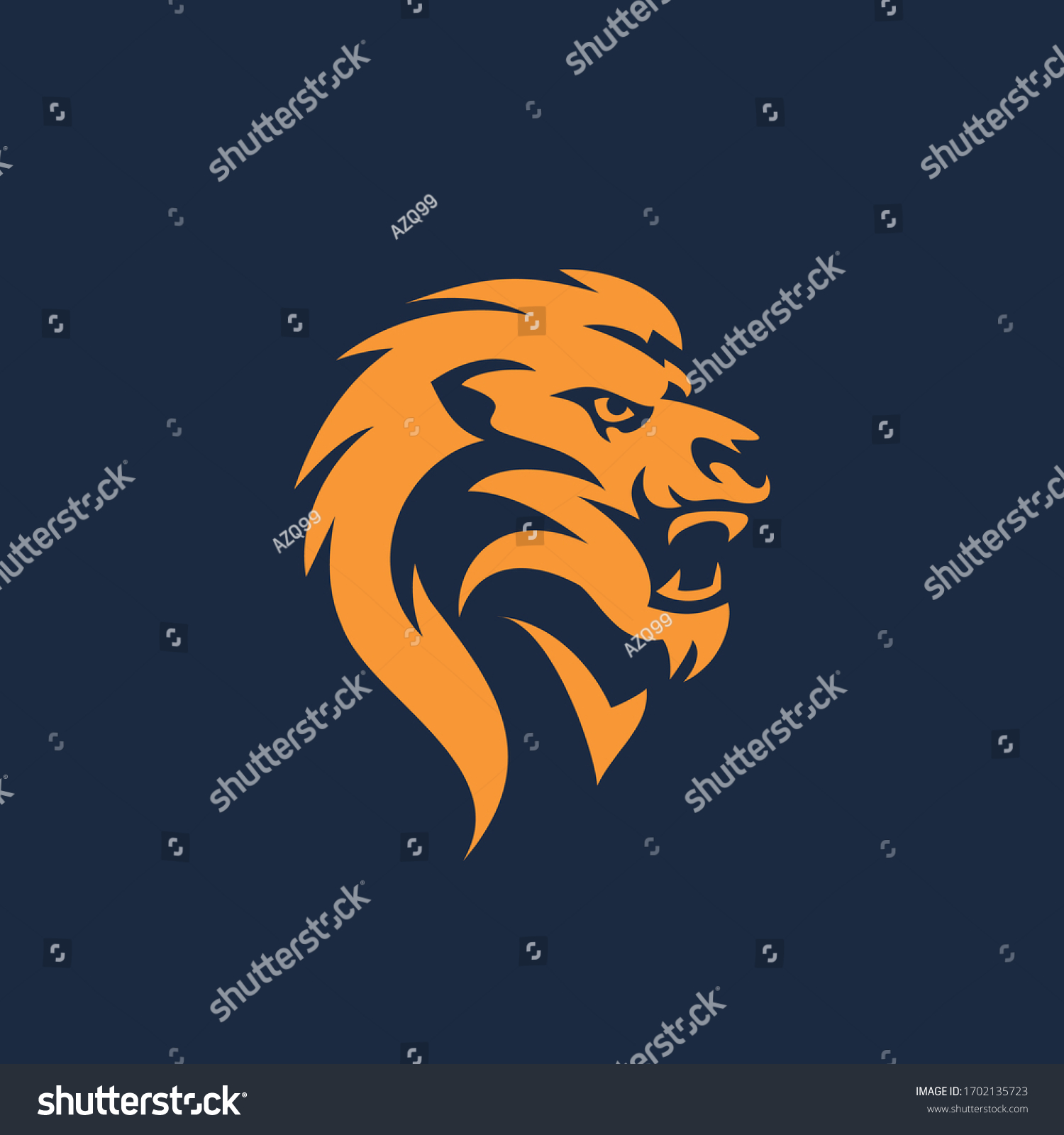 Lion Logo Design Vector Template Illustration 库存矢量图（免版税）1702135723 ...