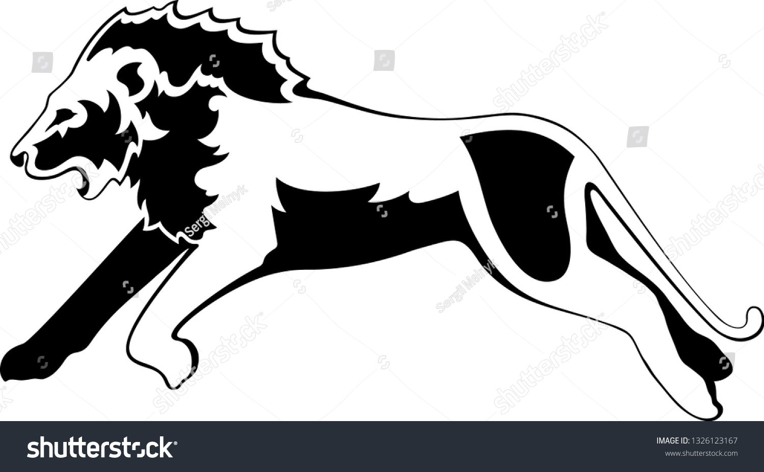Lion Logo Tattoo Style 스톡 벡터(로열티 프리) 1326123167 | Shutterstock
