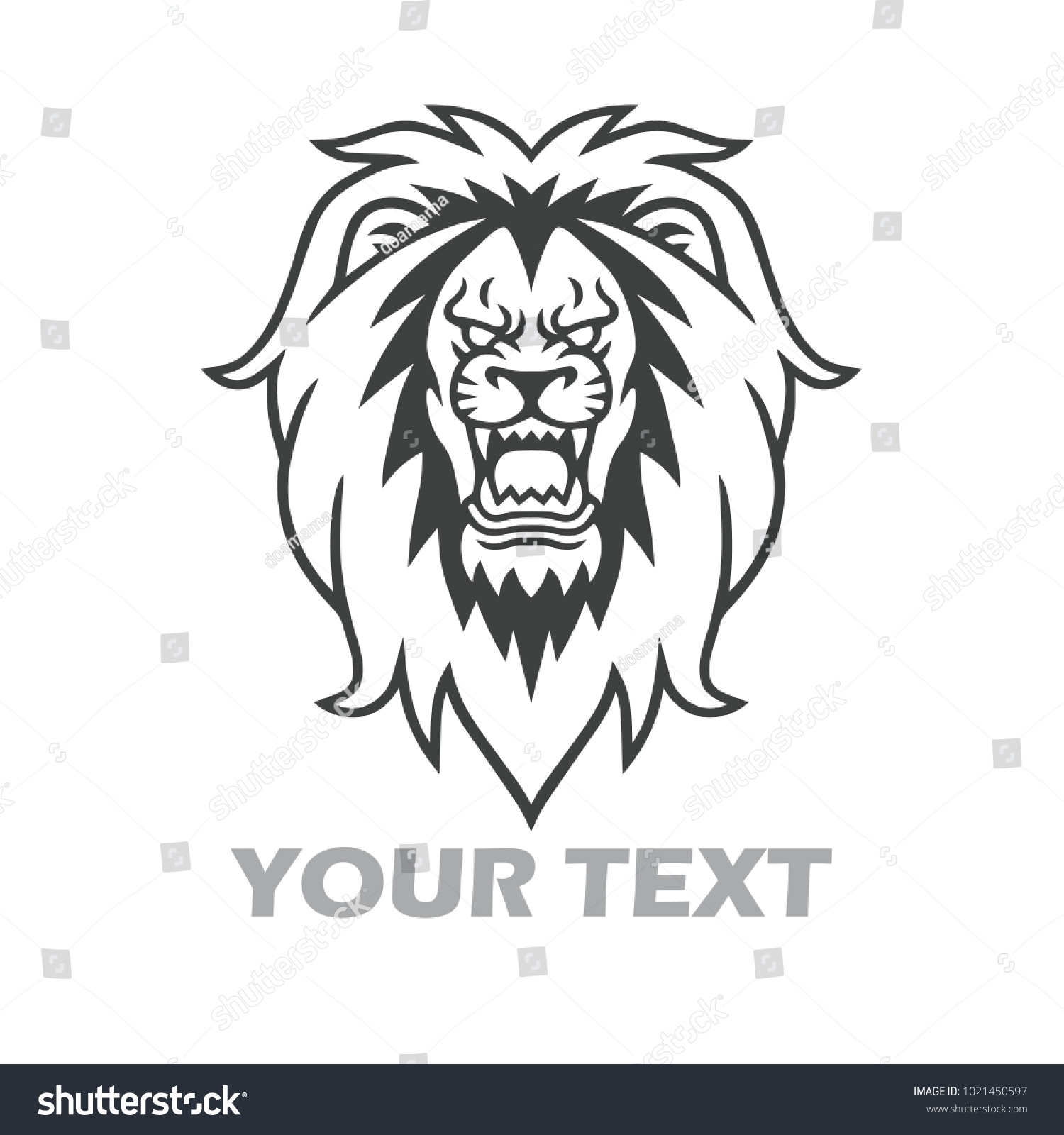 Lion Logo Vector Stock Vector (Royalty Free) 1021450597
