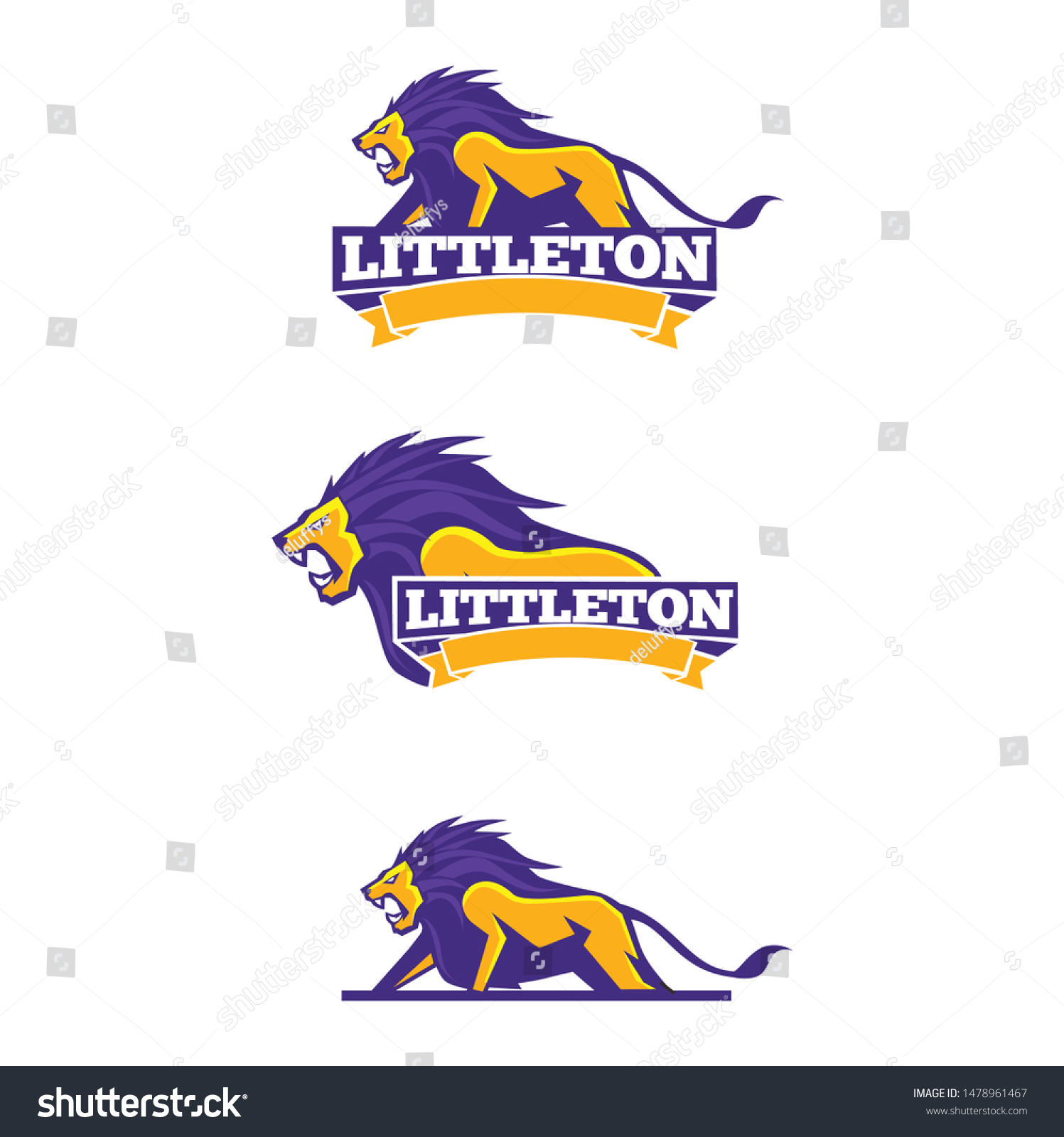 Lion School Logo Design Logo Stock Vector (Royalty Free) 1478961467