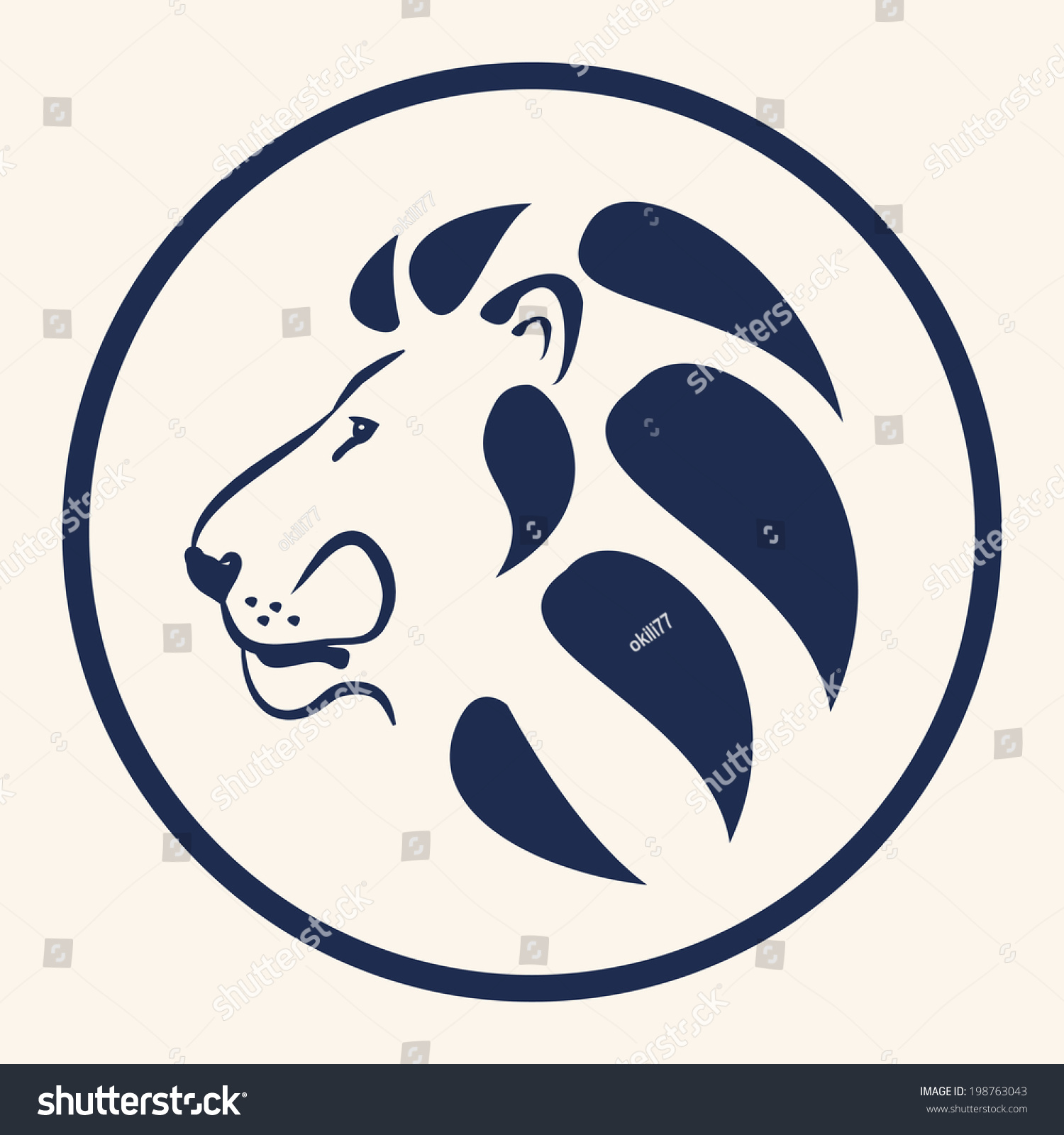 LION Symbol Stock Vector (Royalty Free) 198763043 - Shutterstock