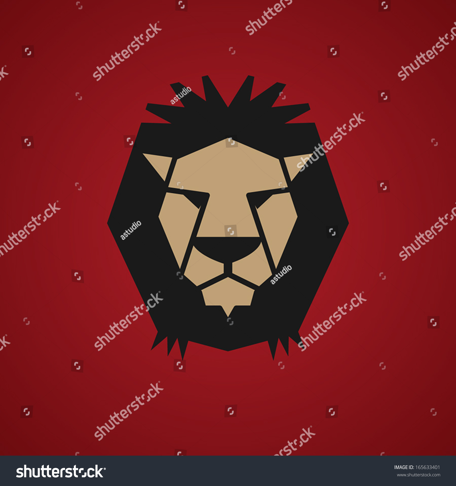 Lion Symbol Vector Illustration: เวกเตอร์สต็อก (ปลอดค่าลิขสิทธิ์) 165633401