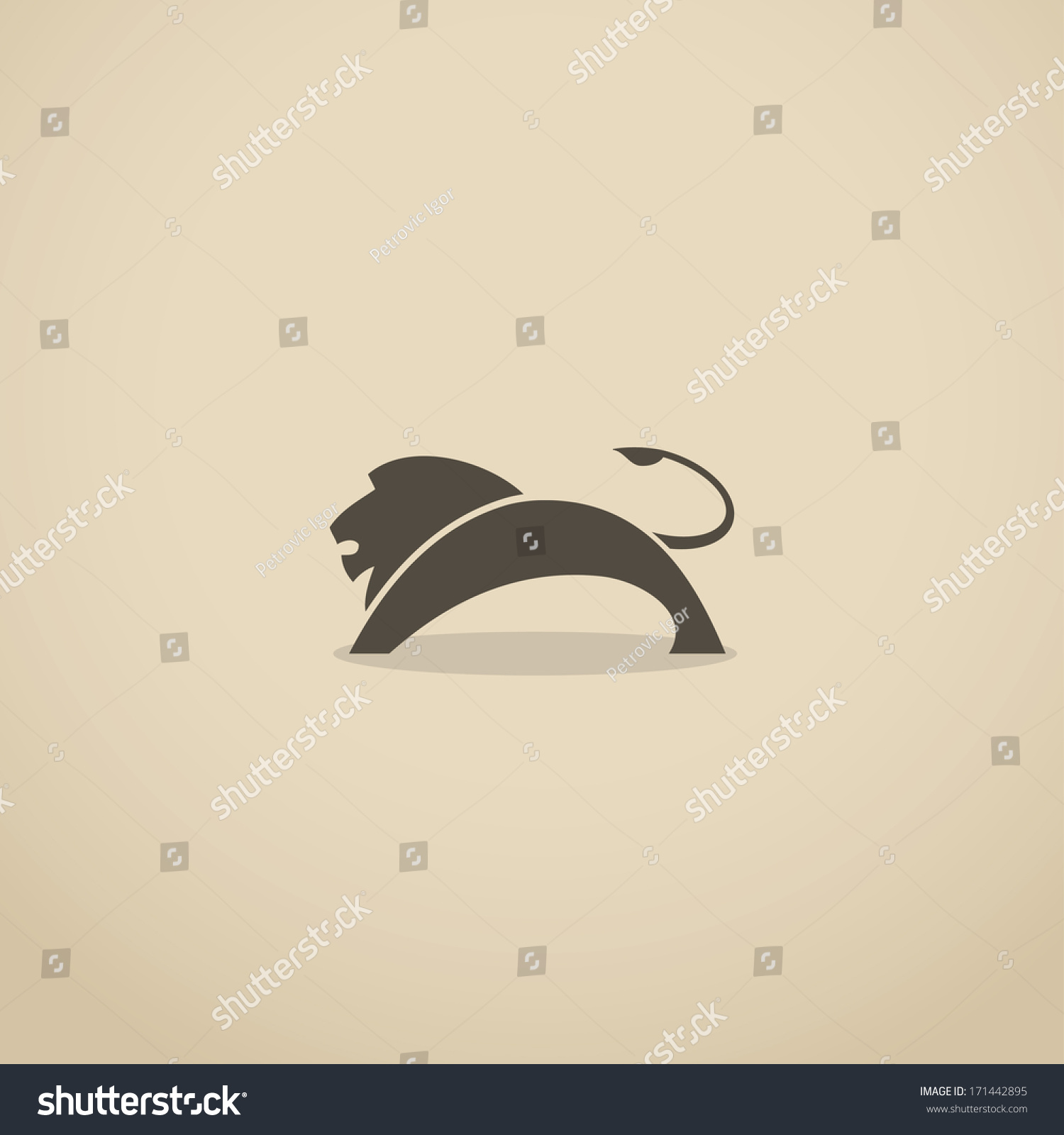 Lion Symbol - Vector Illustration - 171442895 : Shutterstock