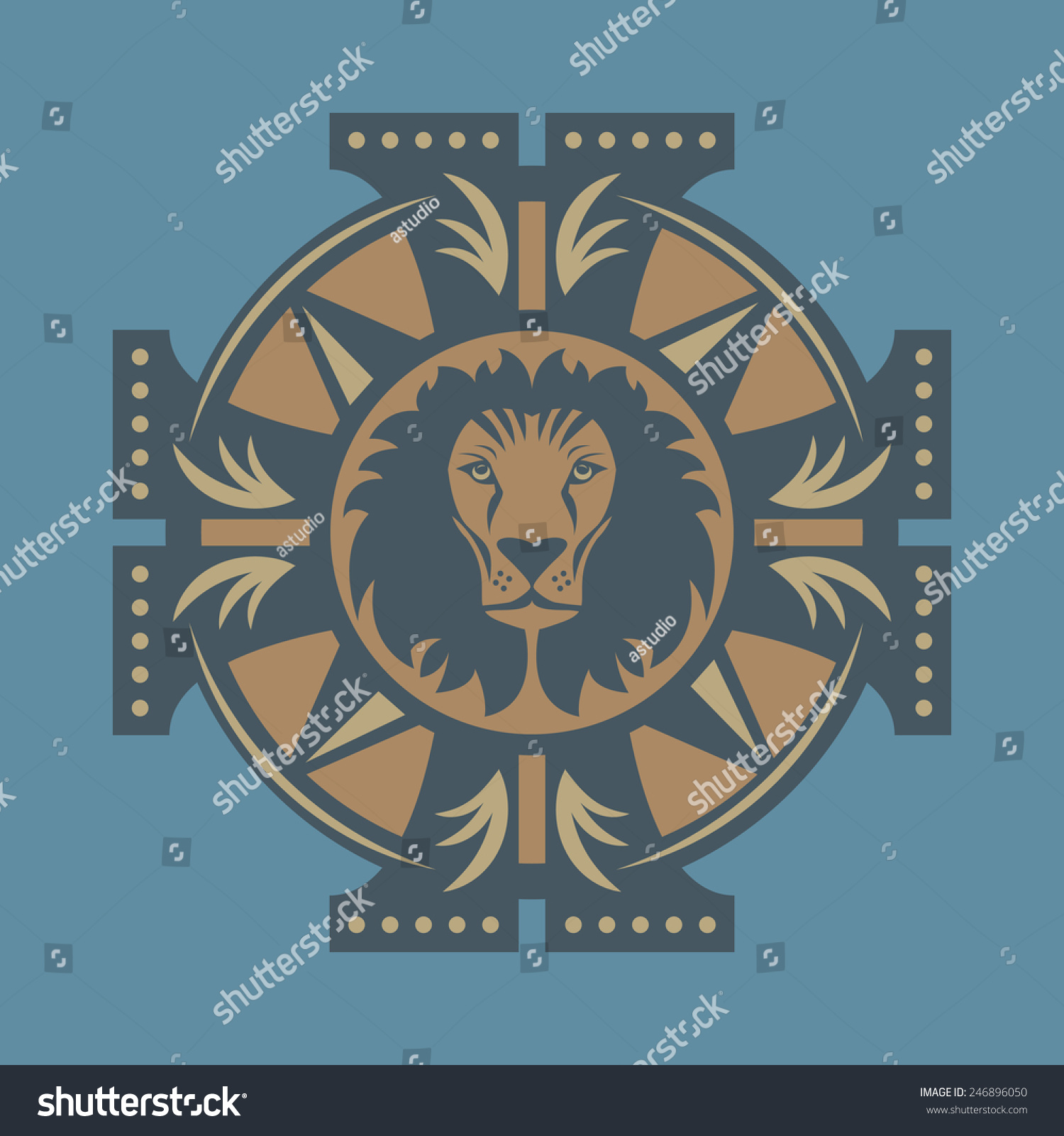 Lion Symbol Vector Illustration Stock Vector (Royalty Free) 246896050 ...