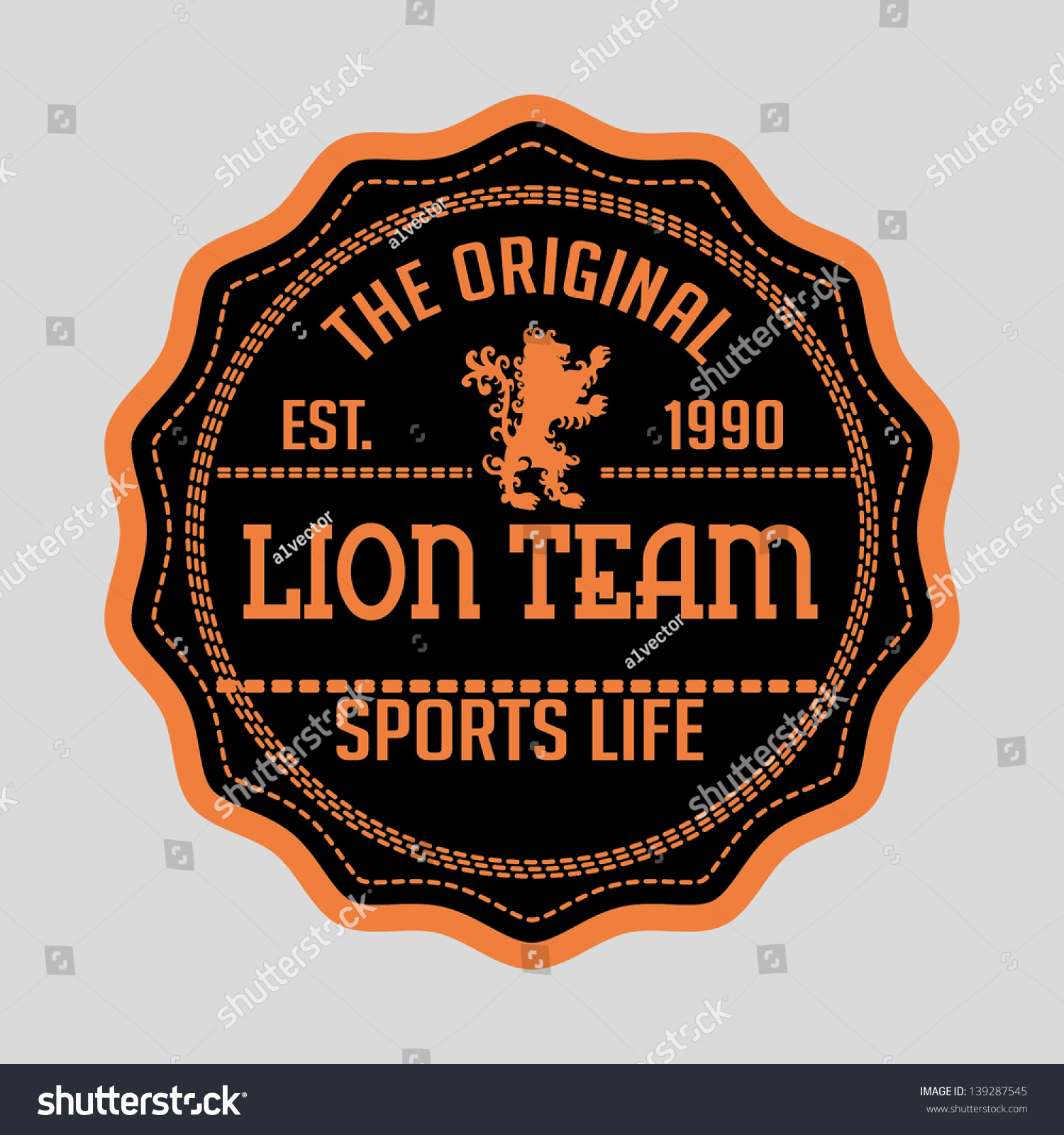 Lion Team Shield Vector Art Stock Vector (Royalty Free) 139287545 ...
