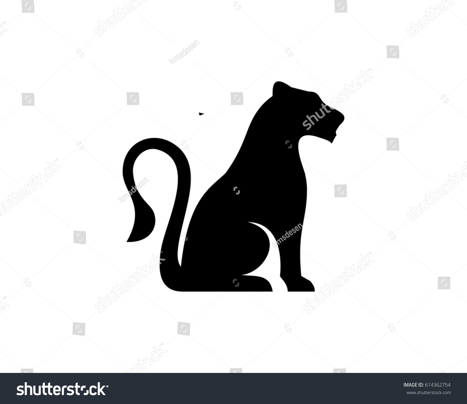 Lioness Logo Vector: vetor stock (livre de direitos) 614362754 ...