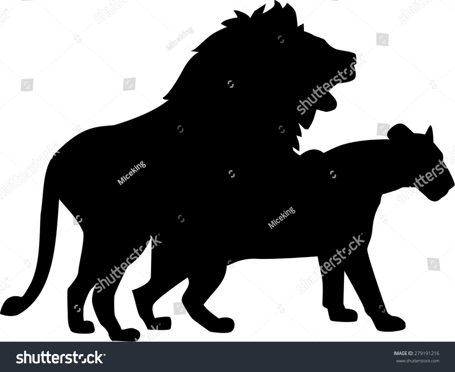 Lions Having Sex Stock Vector 279191216 Shutterstock