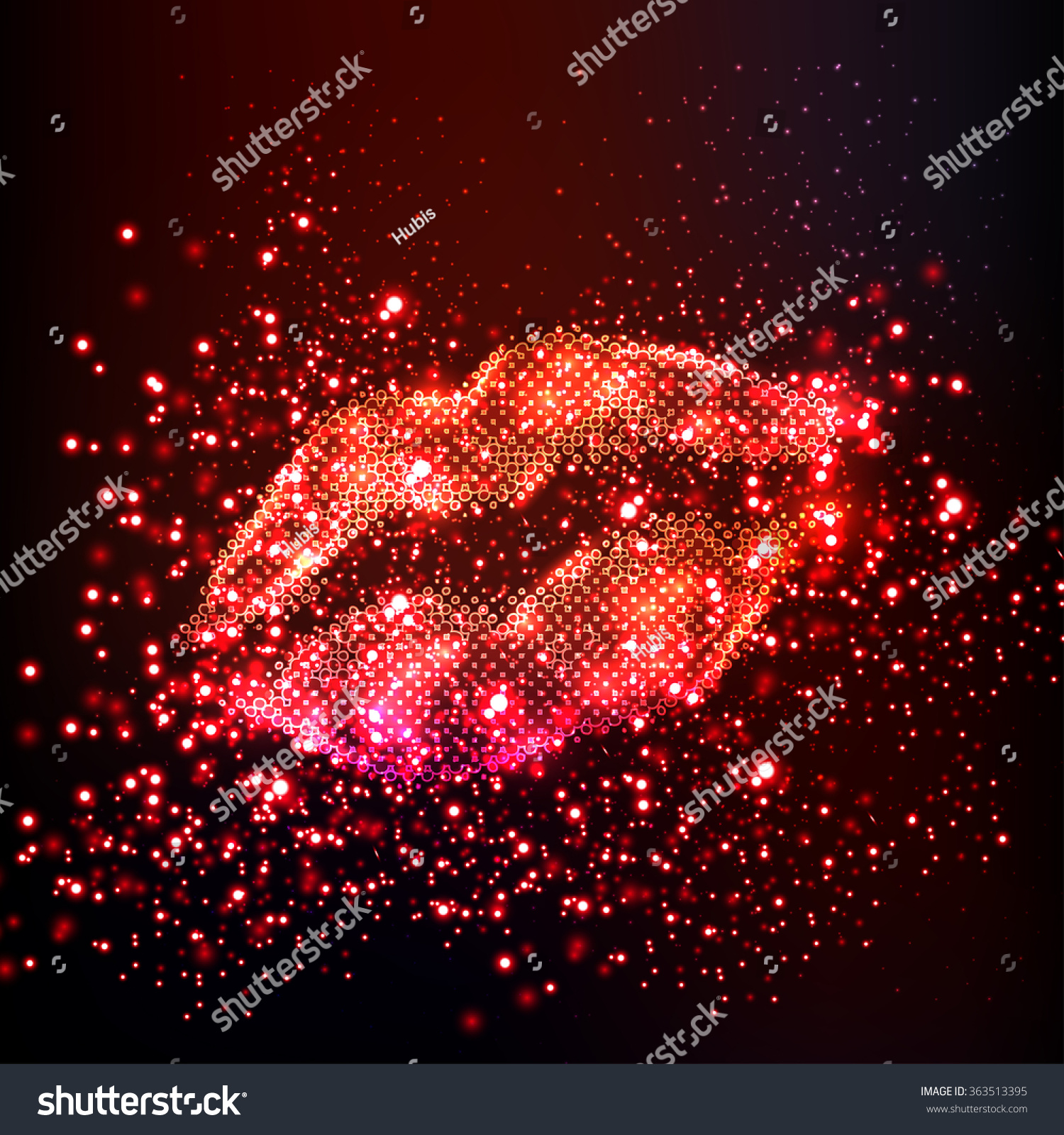 Lips Illustration Easy All Editable Stock Vector (Royalty Free) 363513395