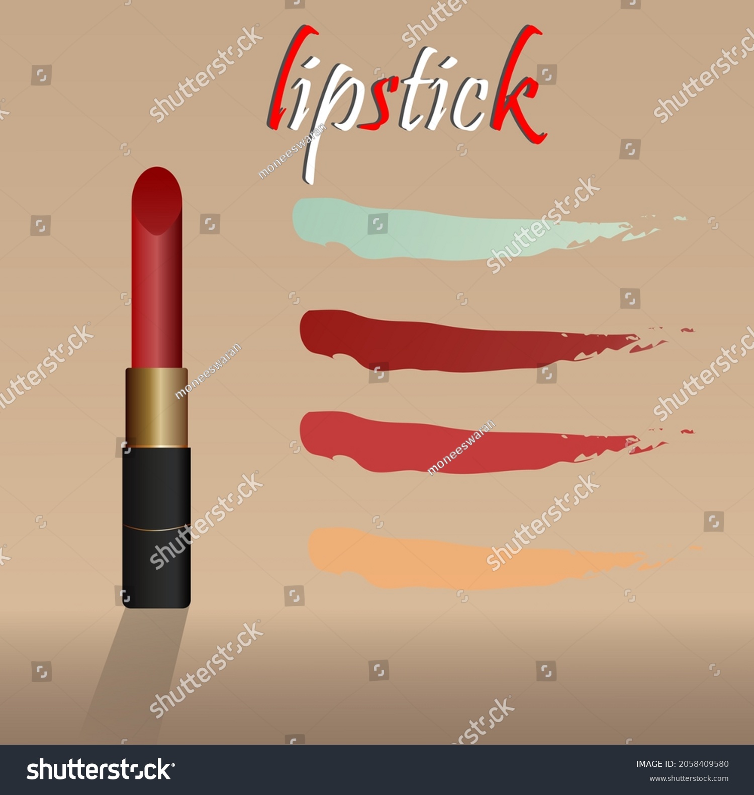 Lipstick Banner Template Vector Design Model Stock Vector (Royalty Free ...