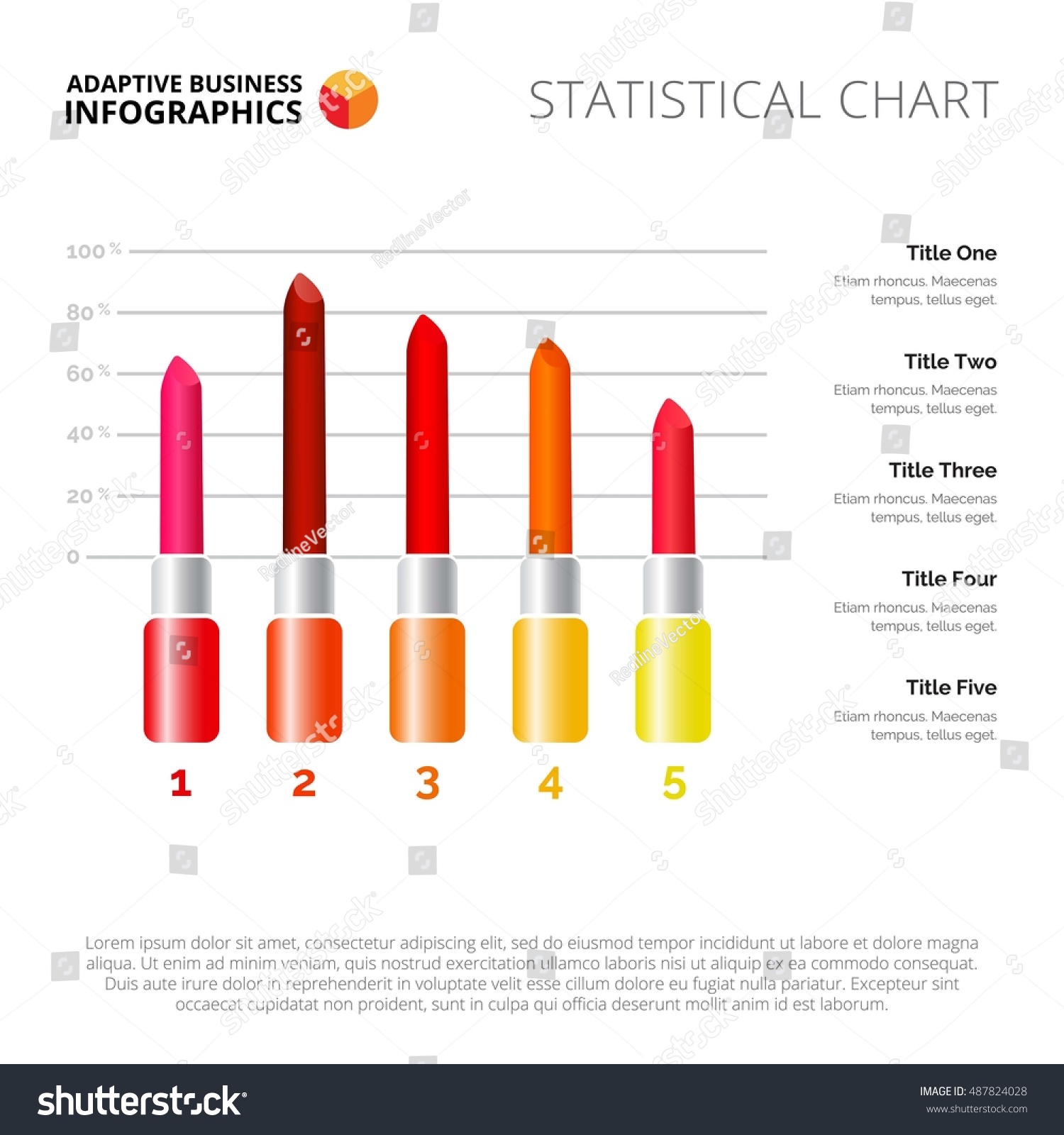 Lipstick Diagram Template: เวกเตอร์สต็อก (ปลอดค่าลิขสิทธิ์) 487824028 ...
