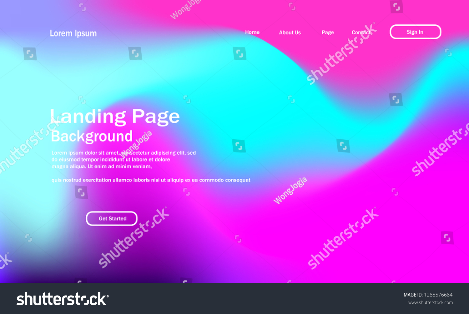 Liquid Color Background Design Geometric Fluid Stock Vector (Royalty ...