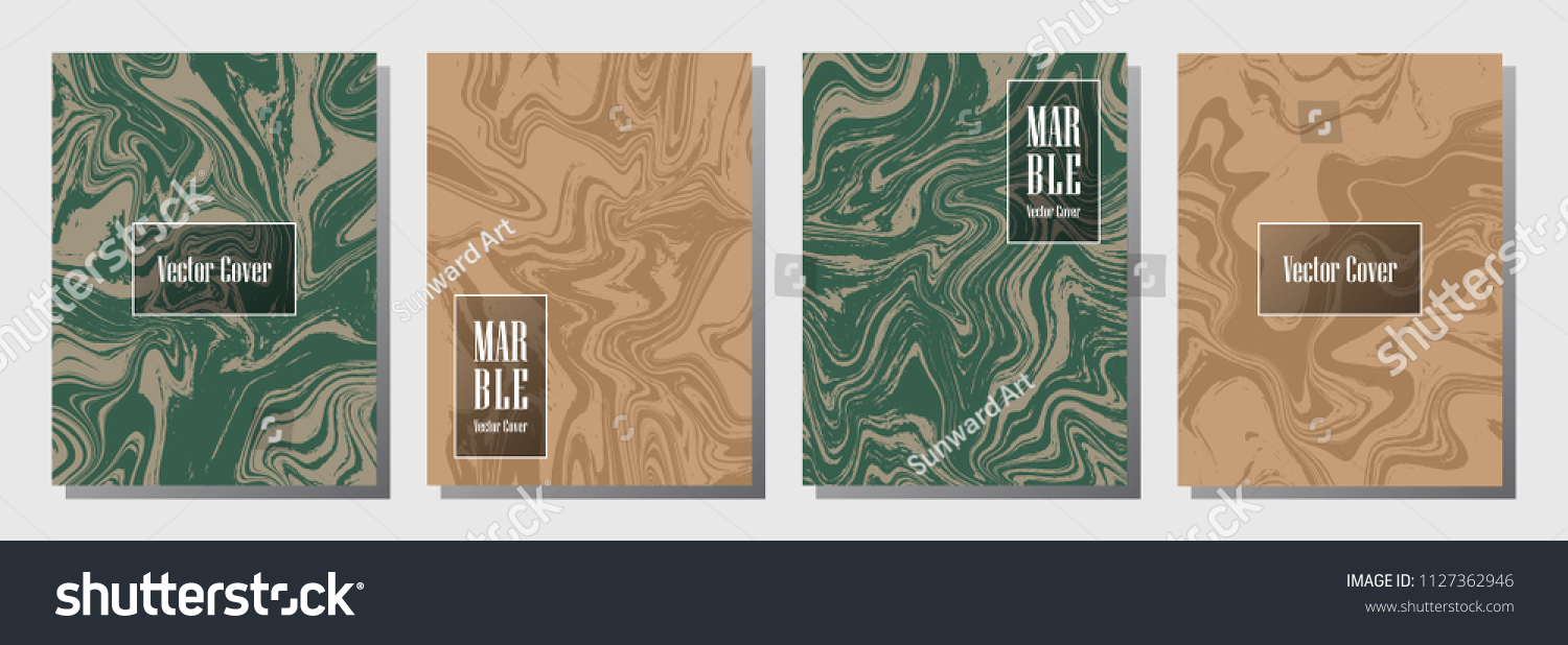 Liquid Marble Pattern Binder Cover Layout Stock Vector (Royalty Free ...