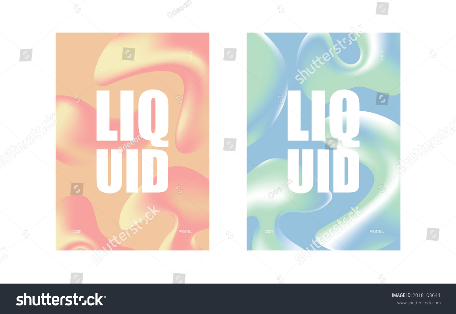 Liquid Vector Shapes Pastel Abstract Vector Stock Vector (Royalty Free ...