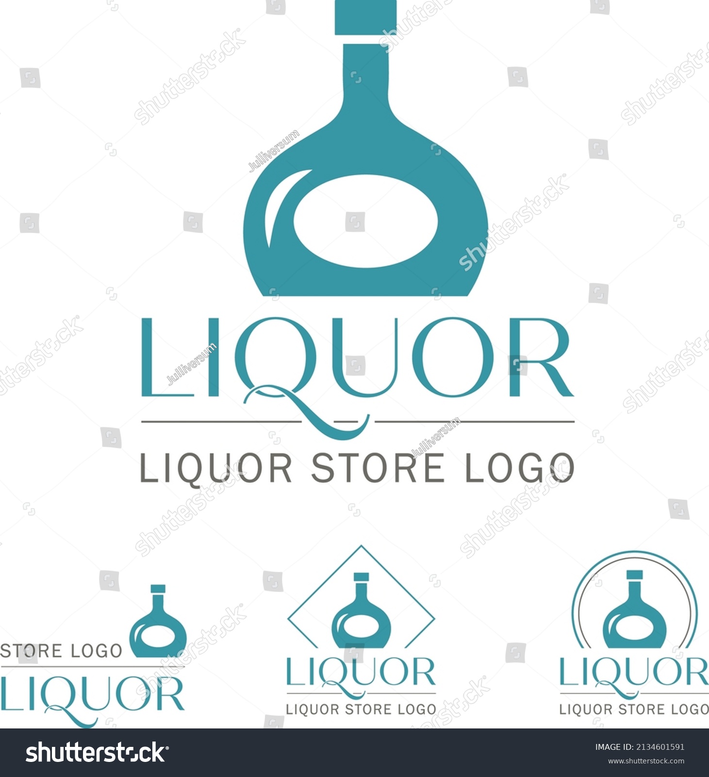 Liquor Store Logo Vector Illustration Stock Vector (Royalty Free ...