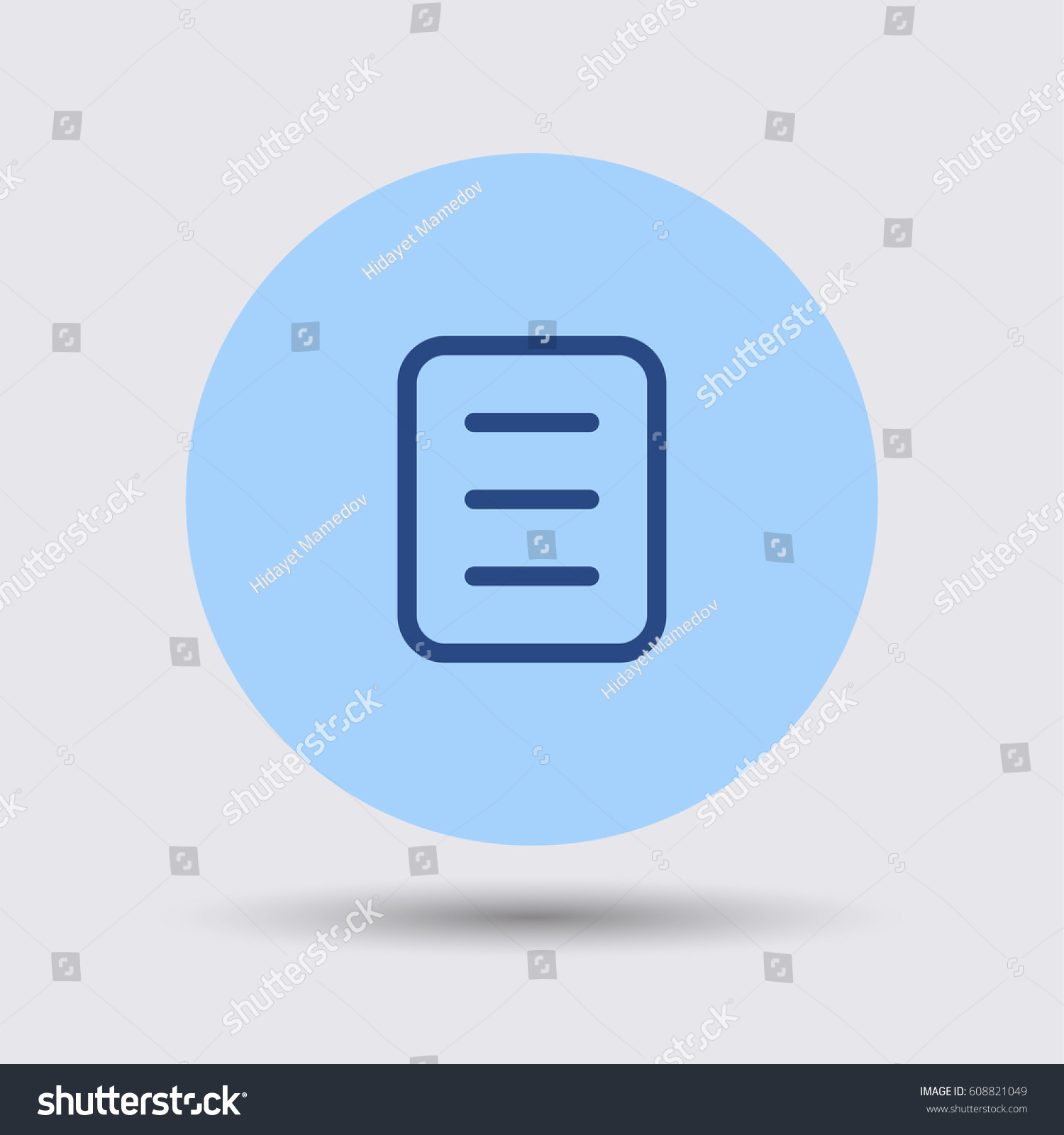 List Paper Icon Written Page Vector 스톡 벡터(로열티 프리) 608821049 | Shutterstock