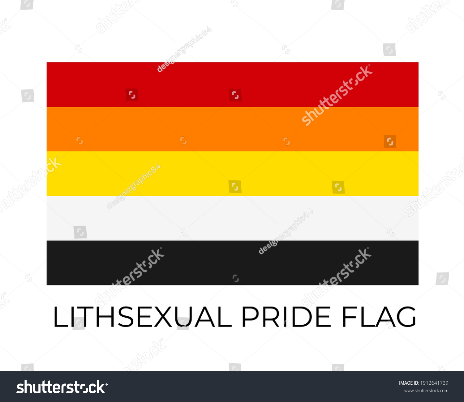 Lithsexual Pride Rainbow Flags Symbol Lgbt เวกเตอร์สต็อก ปลอดค่า