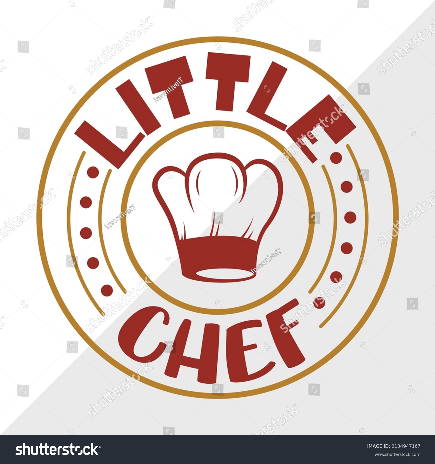 Little Chef Printable Vector Illustration Stock Vector (Royalty Free ...