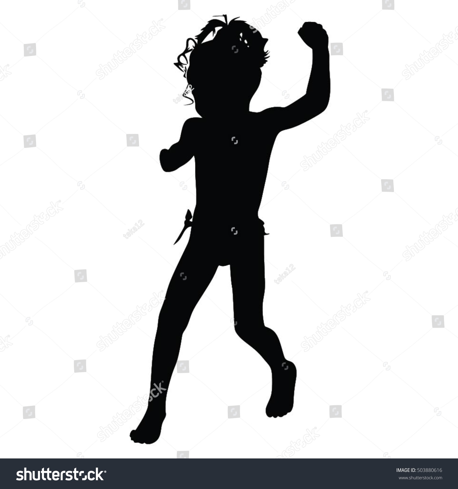 Little Child Vector Stock Vector (Royalty Free) 503880616