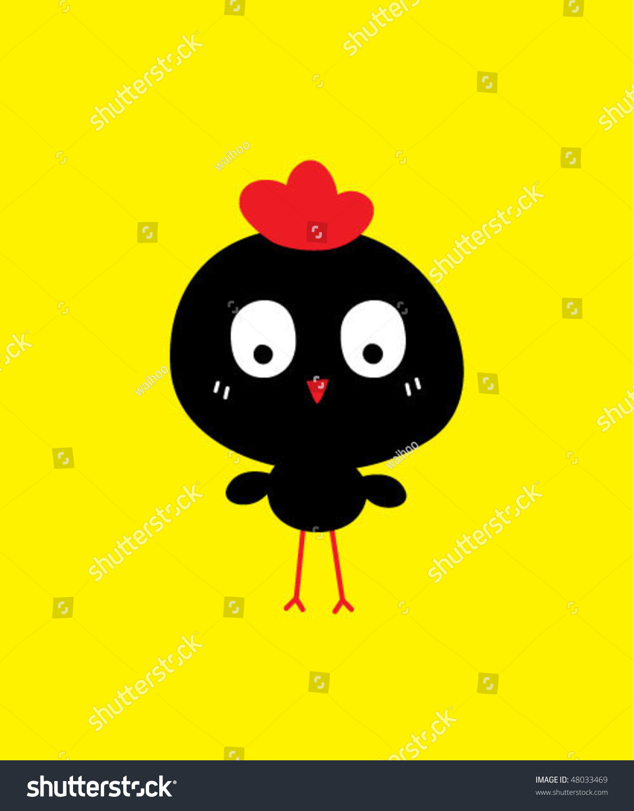 Little Cute Chicky Stock Vector (Royalty Free) 48033469 | Shutterstock