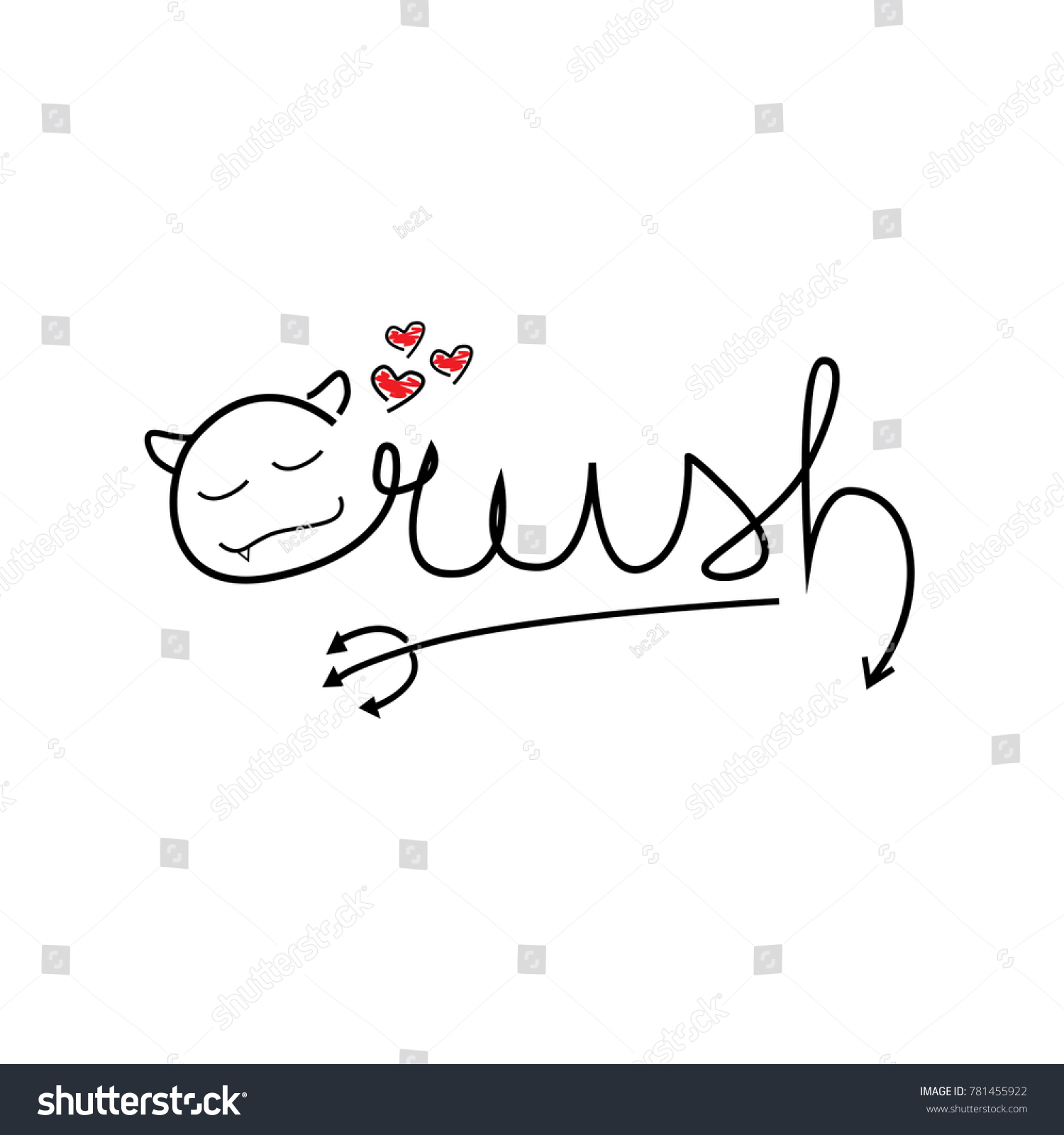 Little Devil Love Logo Stock Vector (Royalty Free) 781455922 | Shutterstock