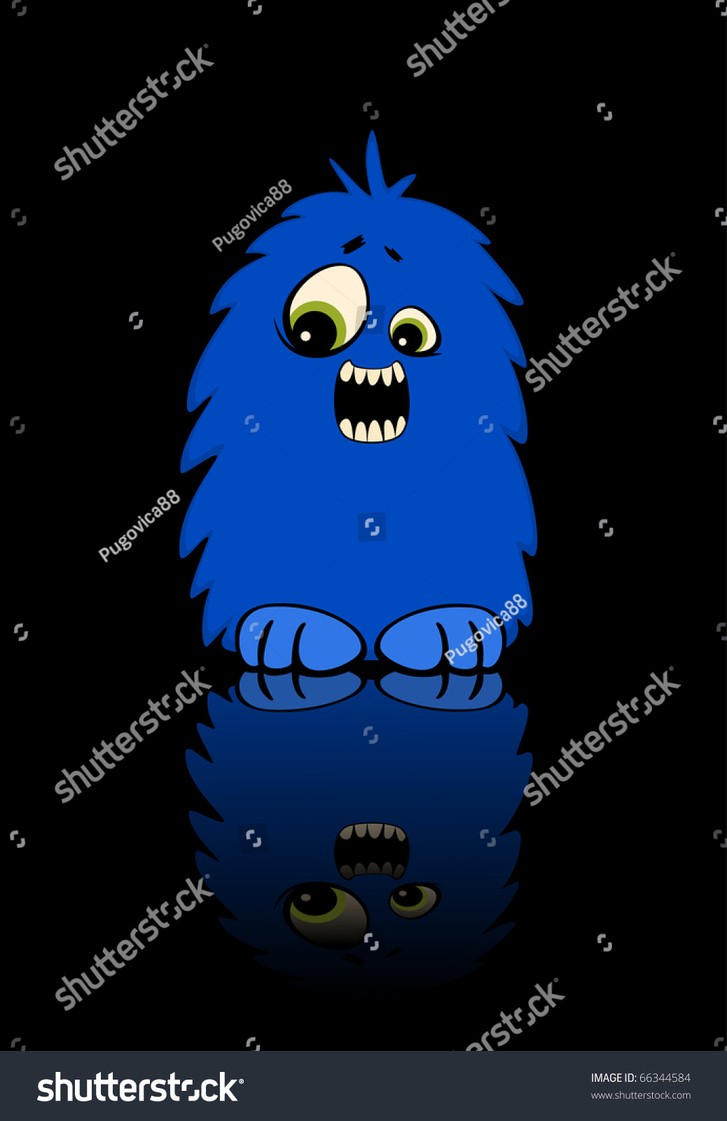 Little Monstervector Stock Vector (Royalty Free) 66344584 | Shutterstock
