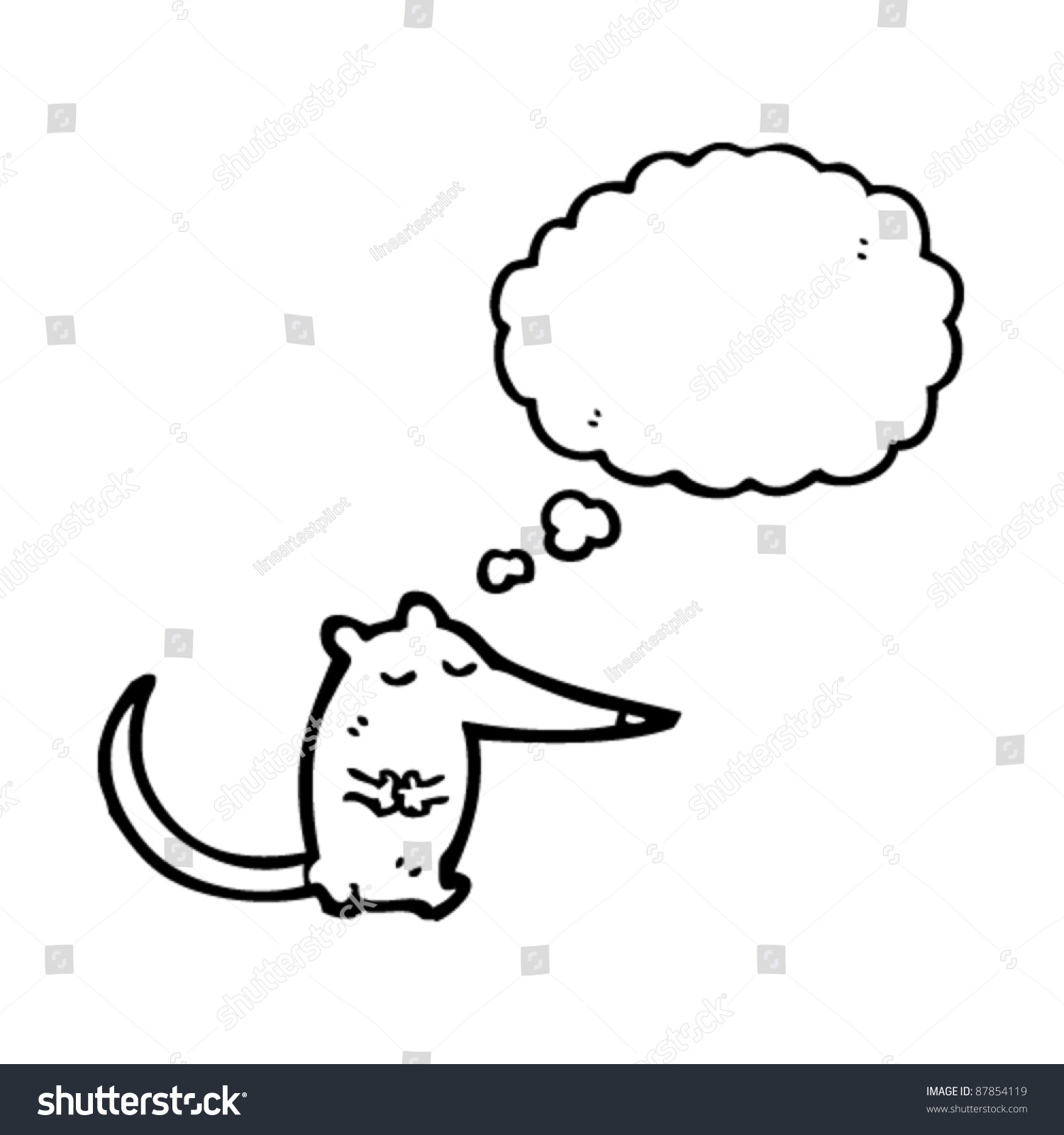 Little Mouse Cartoon Stock Vector (Royalty Free) 87854119