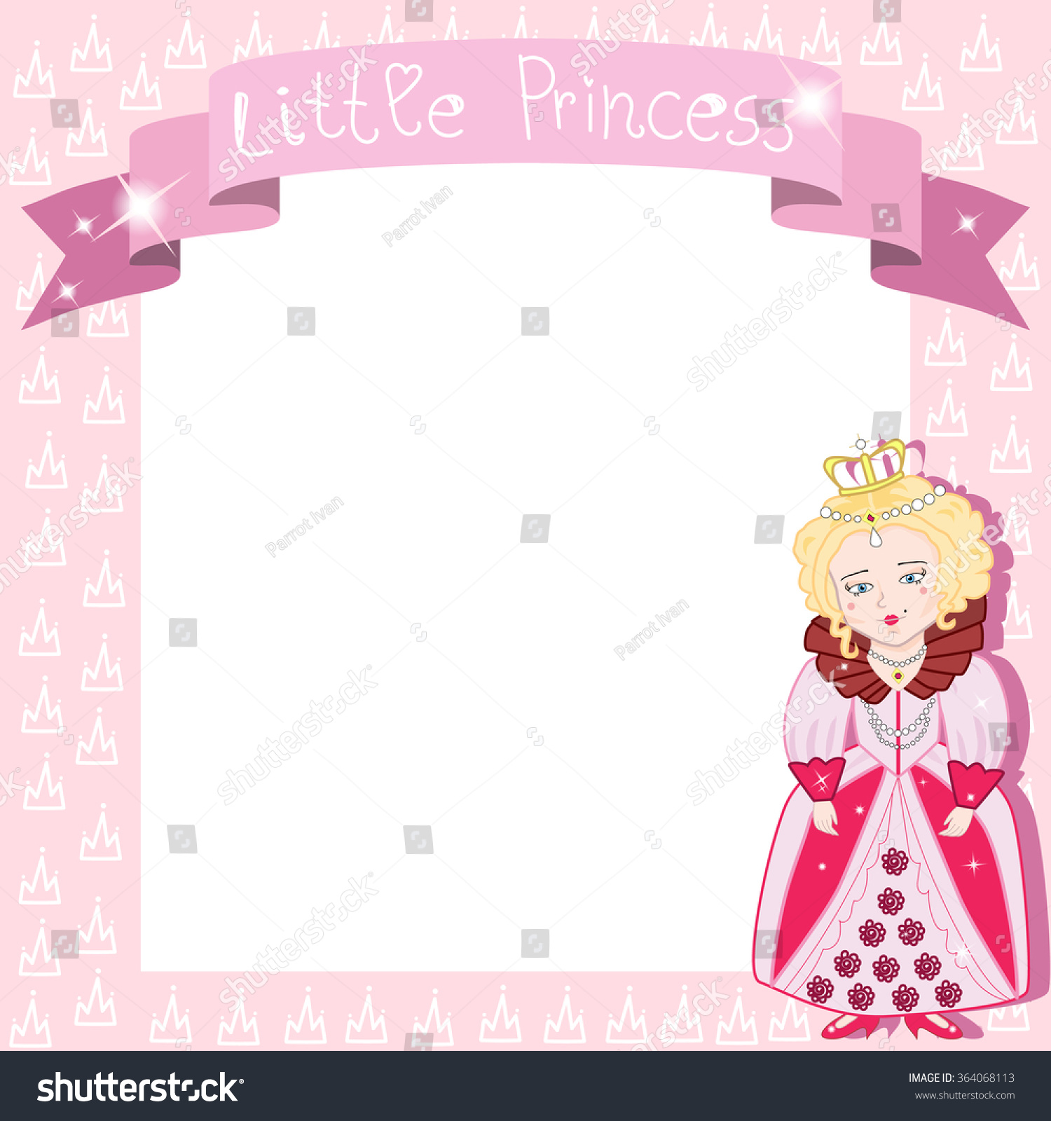 Little Princess Background Vector Illustration Eps10: เวกเตอร์สต็อก ...