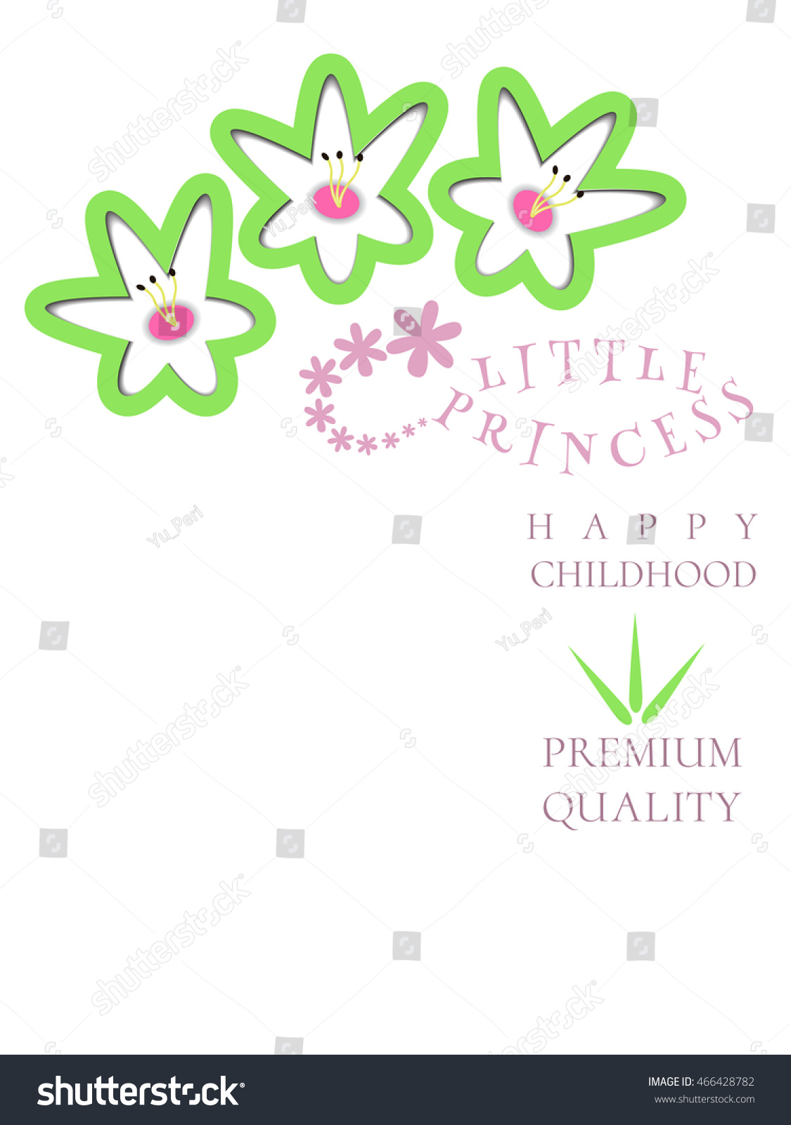 Little Princess Logo Elements Icon Vector Stock Vector (Royalty Free ...