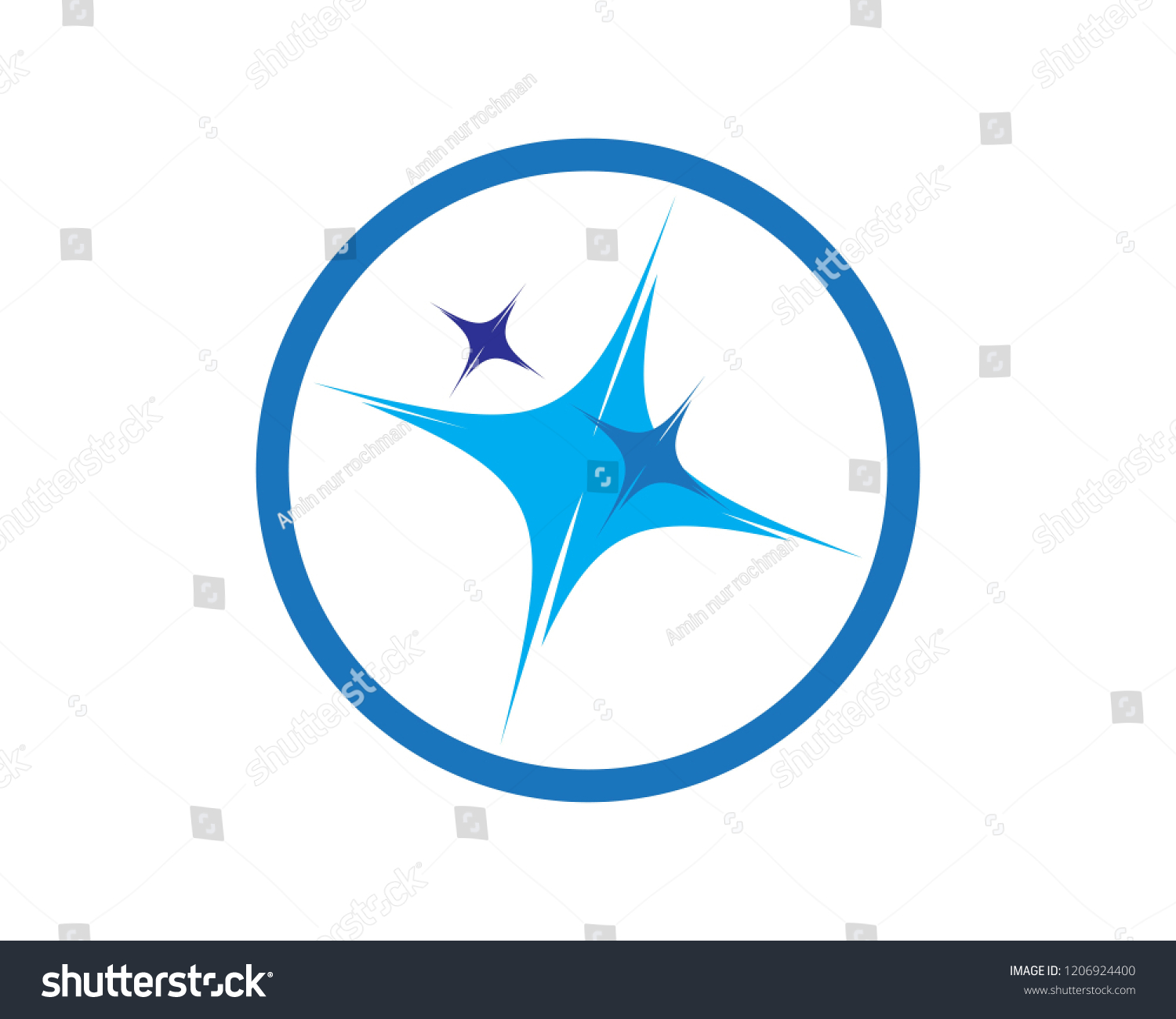 Little Star Logo Vector Template Stock Vector (Royalty Free) 1206924400