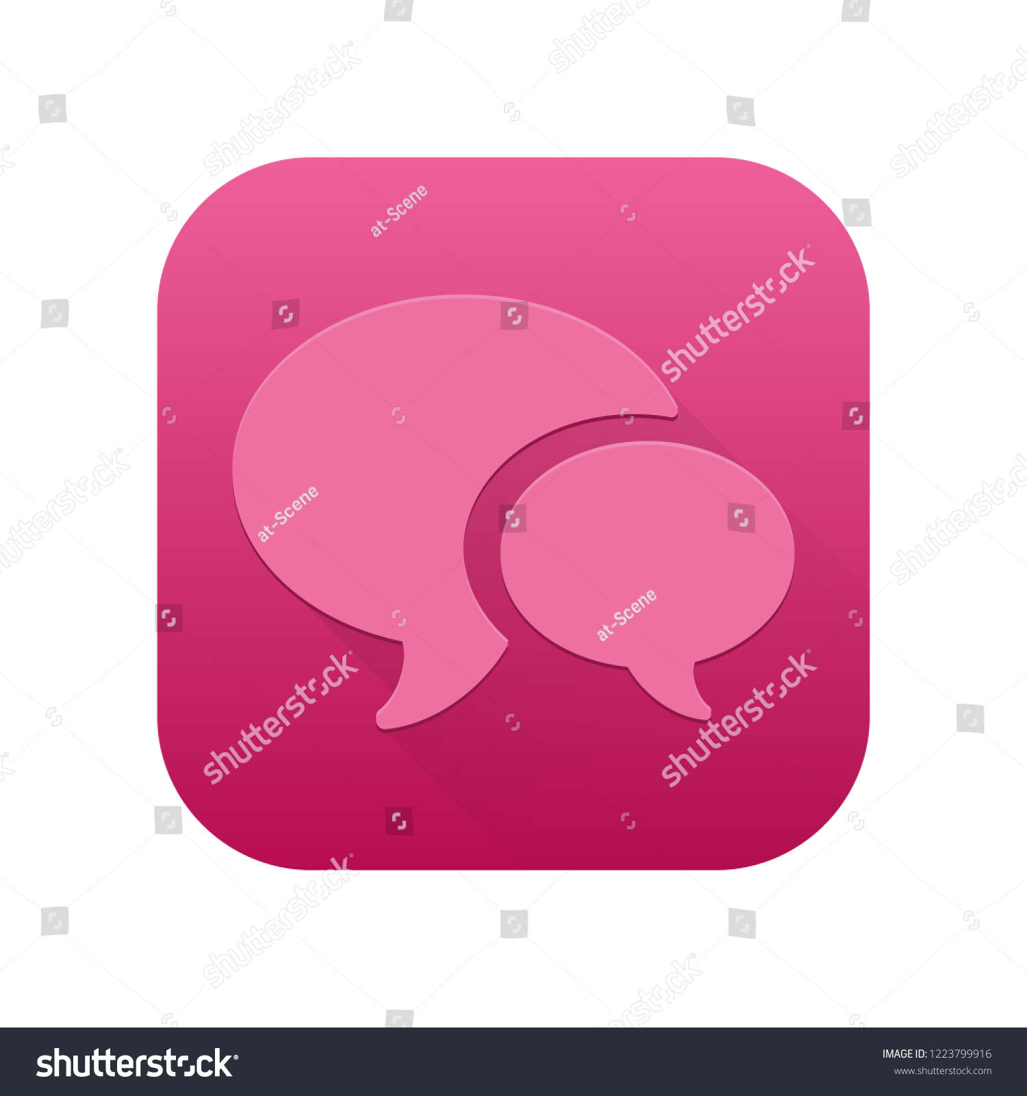 Live Chat App Icon: เวกเตอร์สต็อก (ปลอดค่าลิขสิทธิ์) 1223799916 ...