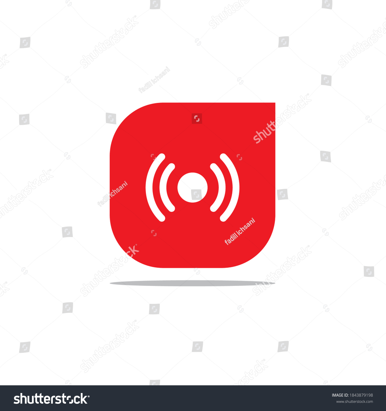 Live Streaming Notification Vector Icon Design Stock Vector (Royalty ...