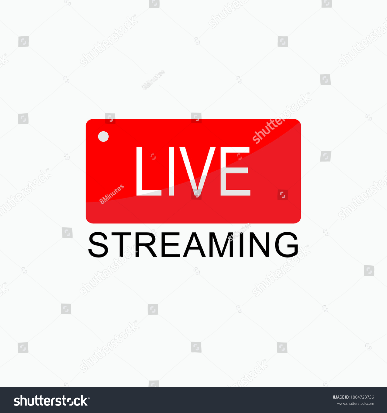Live Streaming Text Icon Direct Broadcast: เวกเตอร์สต็อก (ปลอดค่า ...