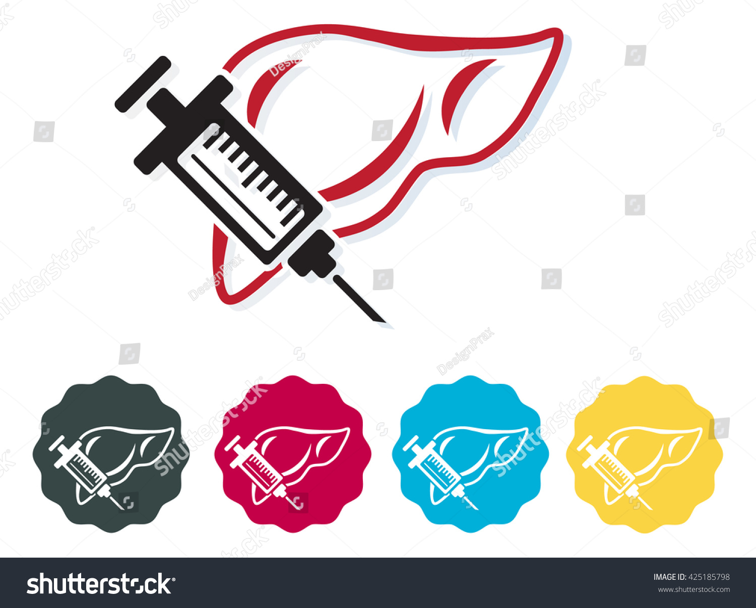 Liver Ailments Symbol Stock Vector (Royalty Free) 425185798 | Shutterstock