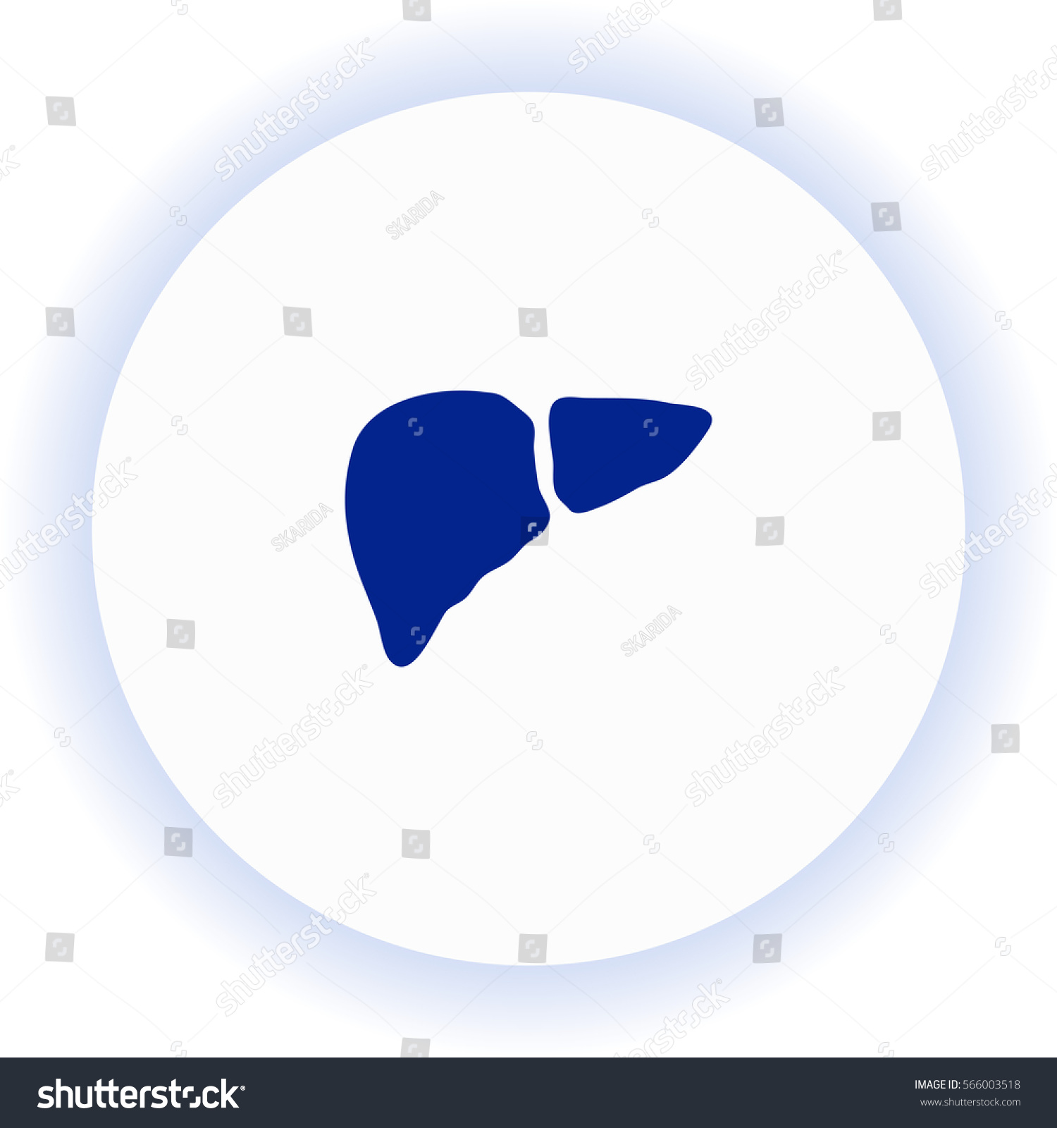 Liver Icon Vector Design: vector de stock (libre de regalías) 566003518 ...