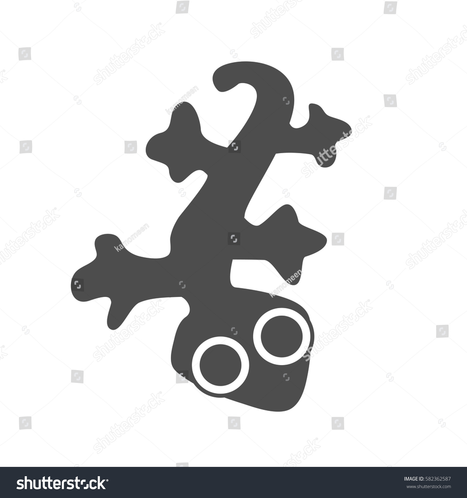 Lizard Gecko Vector Logo Graphic Design Stock Vector (Royalty Free ...